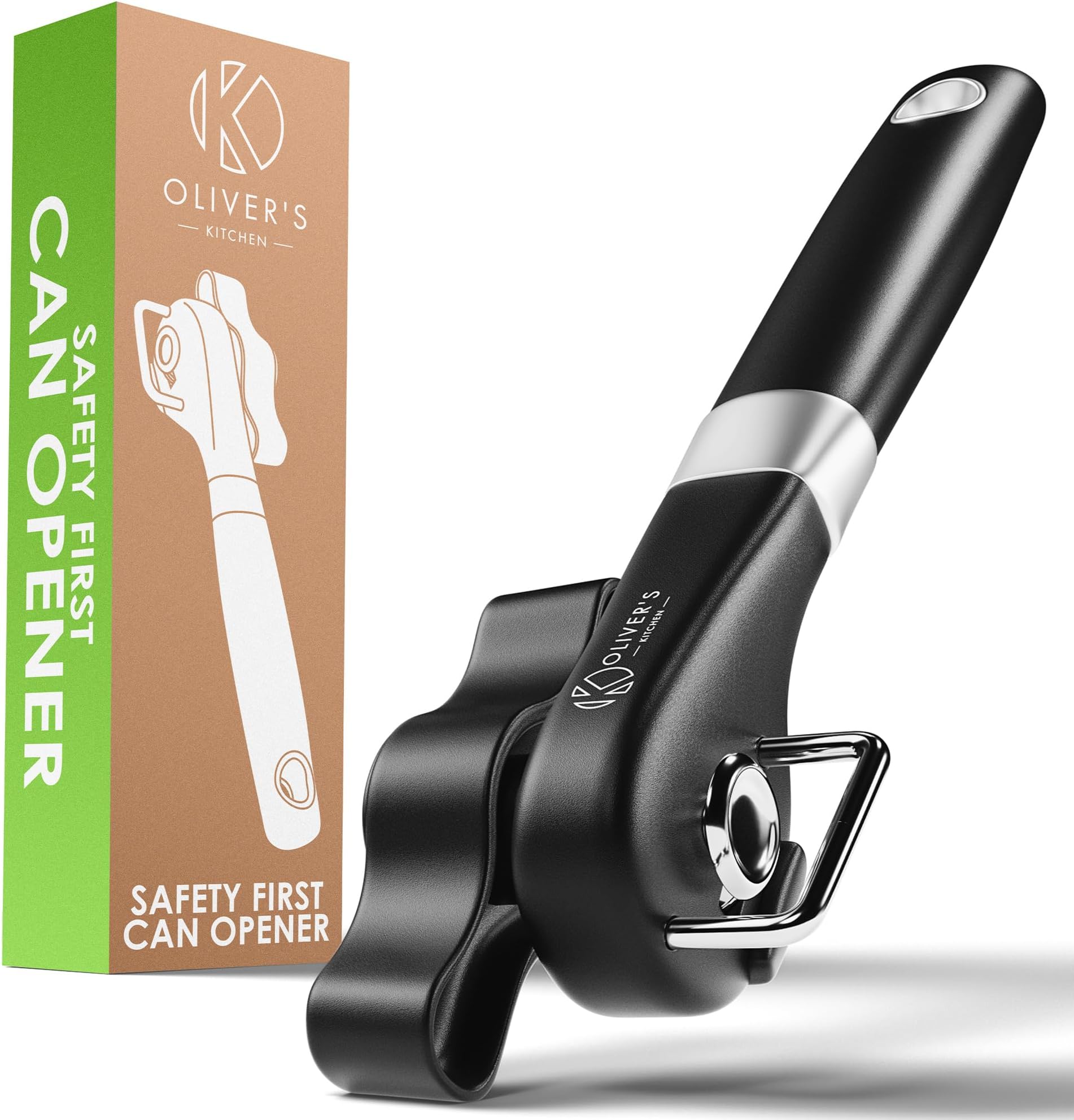 Amazon.com: Oliver's Kitchen ® Premium Safety Can Opener - Open Tins ...