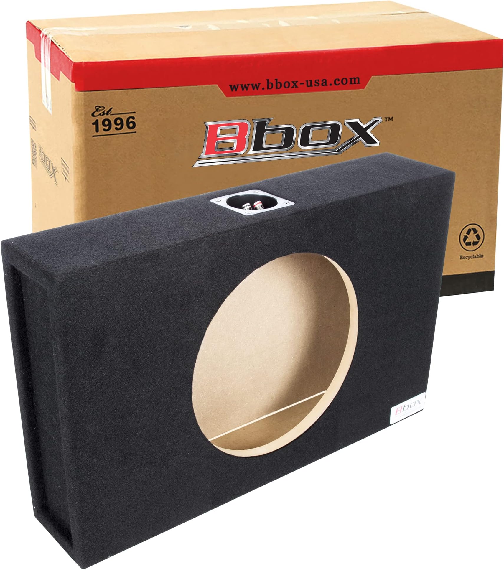 Amazon.com: Bbox 10" Single Sealed / Shallow Mount Subwoofer Enclosure ...