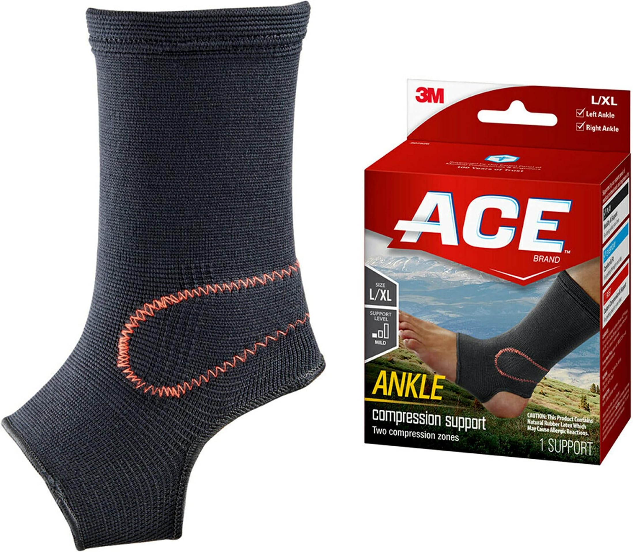Amazon.com: Ace Neoprene Ankle Brace, One Size (1 Brace) : Health ...