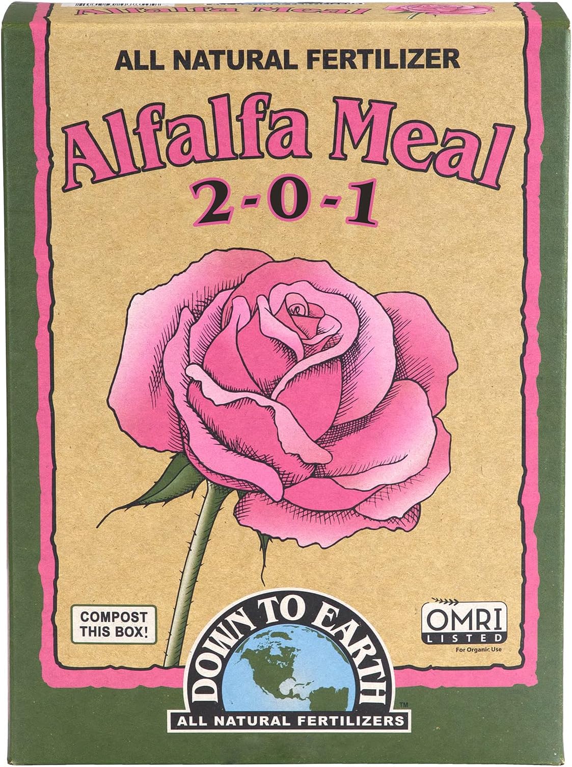 Amazon.com : Down To Earth Alfalfa Meal Natural Fertilizer 2.5-.05-2.5 ...
