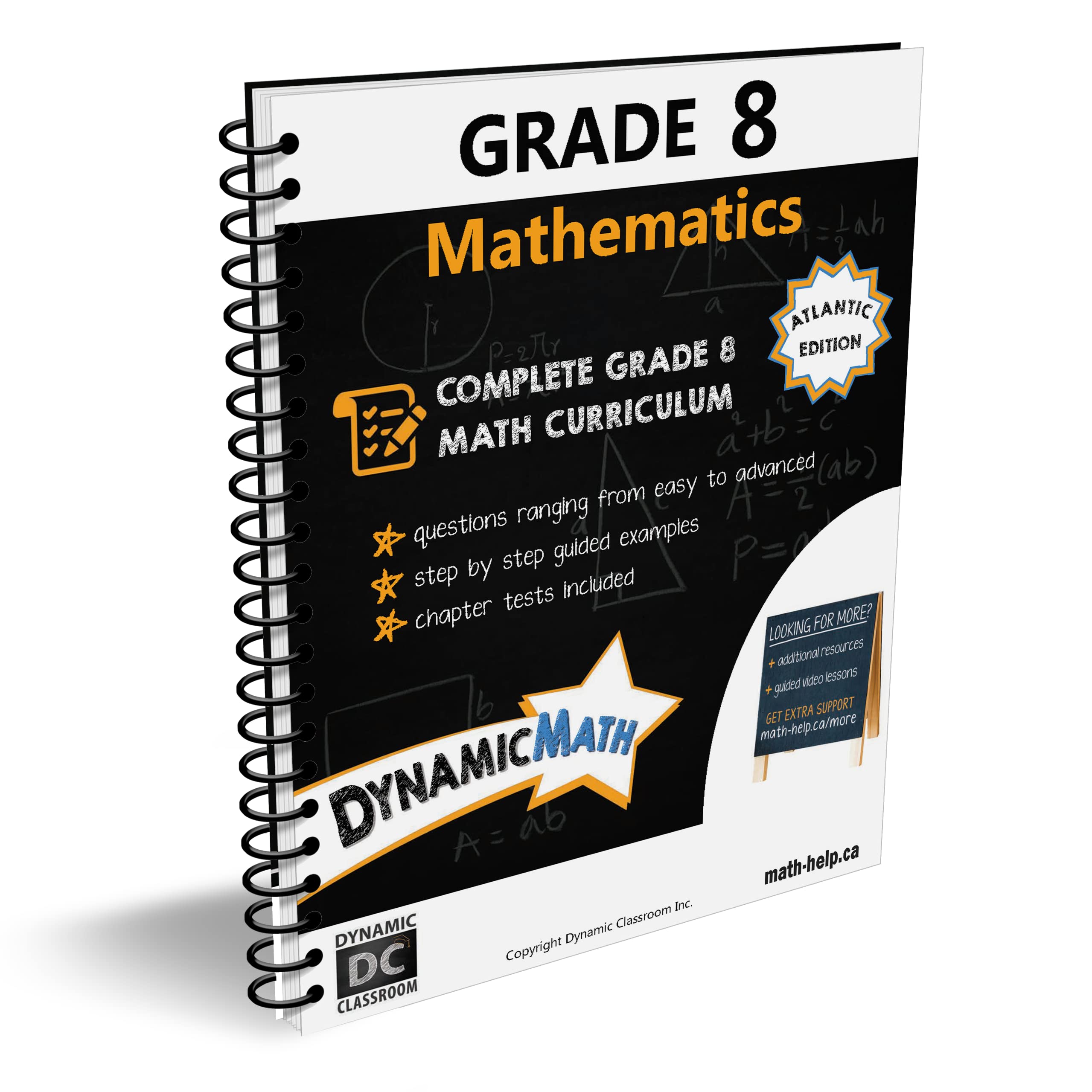 Dynamic Math Workbook - Complete Grade 8 Mathematics Curriculum (AB, SK ...