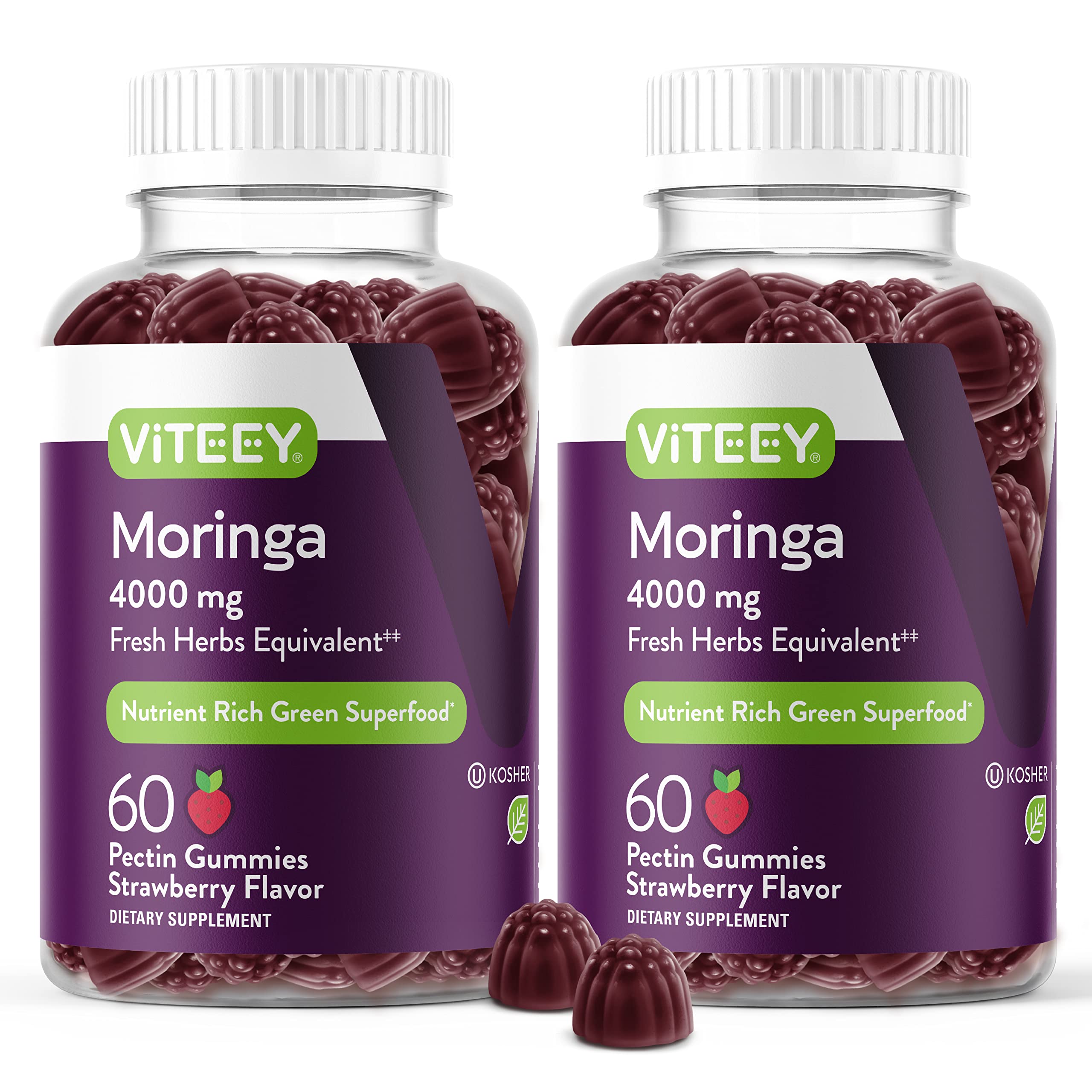 Snapklik.com : Moringa Gummies - 4,000mg Of Moringa Supplement Super ...