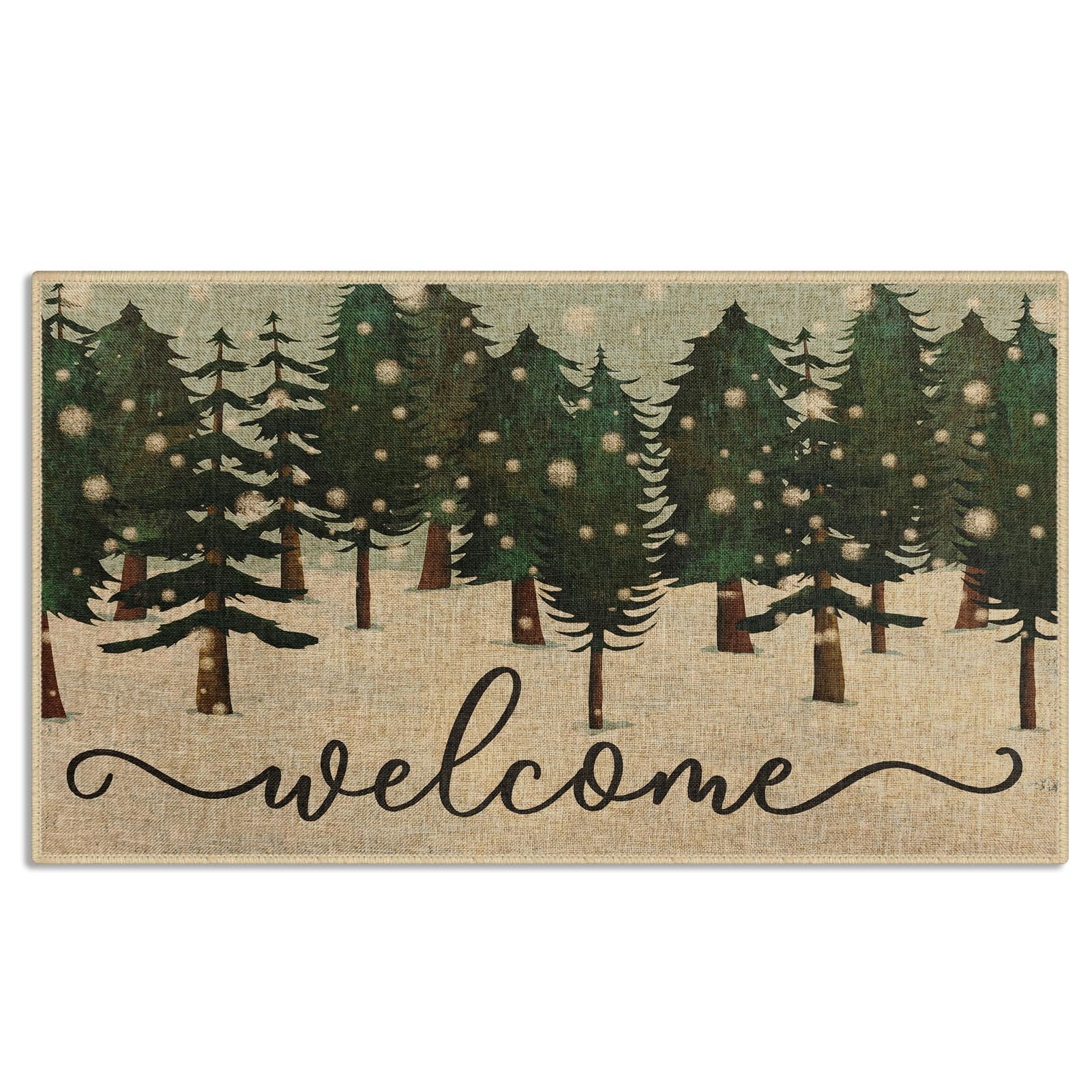 Amazon.com: Arttown Christmas Door Mat Outdoor, Santa Claus Indoor ...