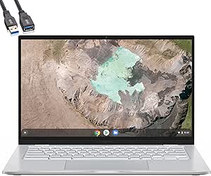 Amazon.com: ASUS Chromebook C425 14" FHD Laptop Computer, Intel Core m3-8100Y up to 3.4GHz, 4GB ...