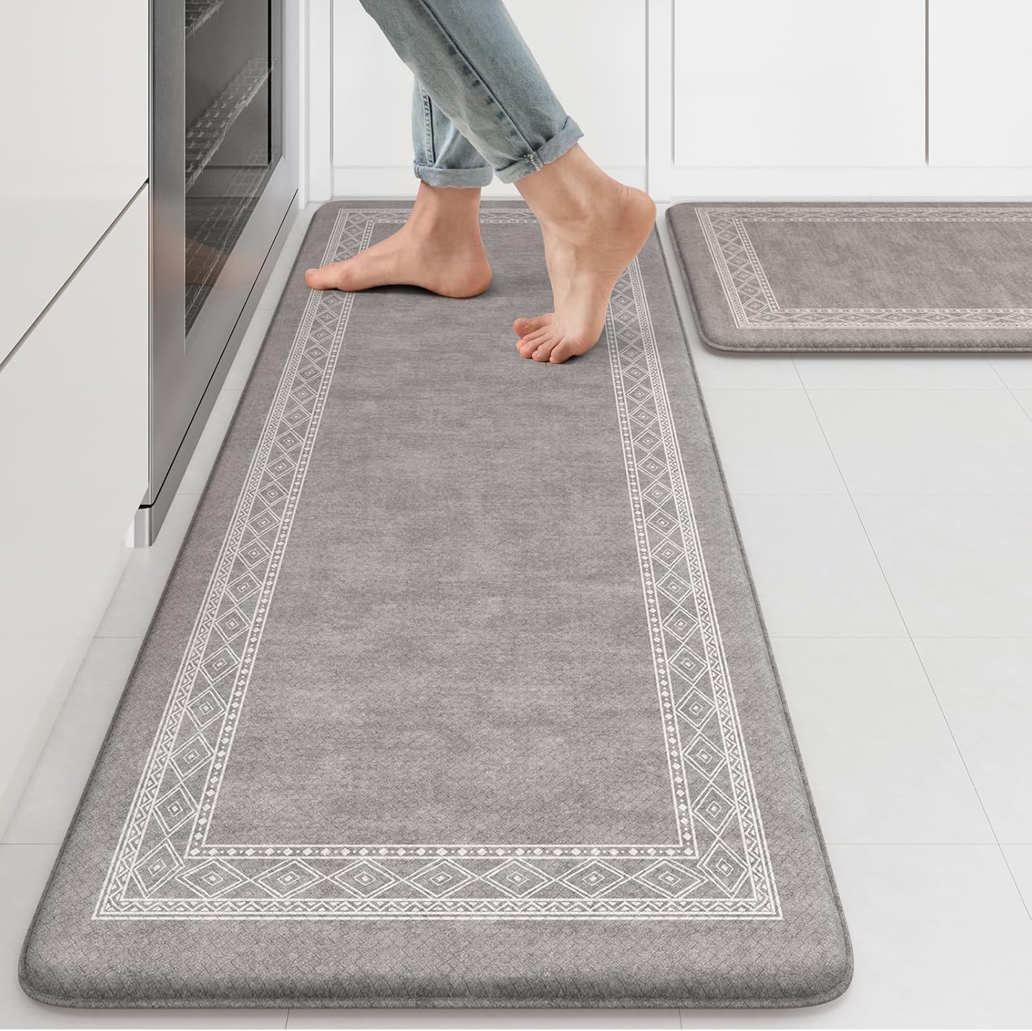 Amazon.com: KIMODE Anti Fatigue Kitchen Mat for Floor, Farmhouse ...
