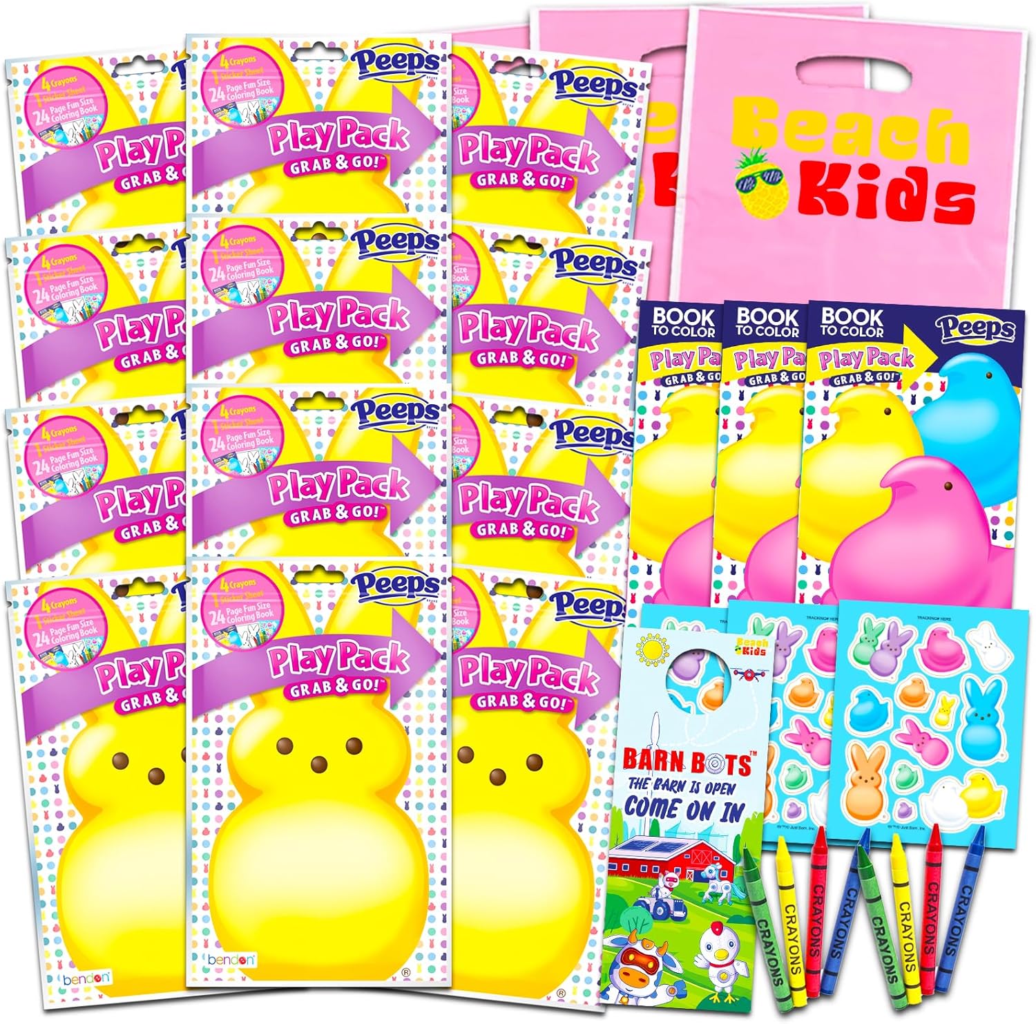 Amazon.com: Bendon Peeps Birthday Easter Party Favors and Supplies ...