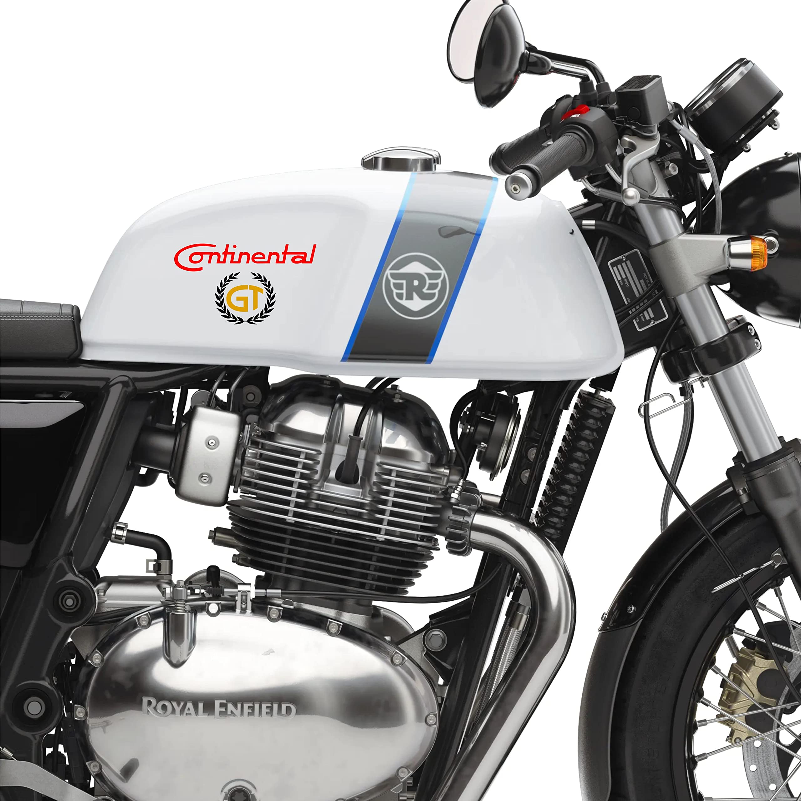 ISEE 360® Flower Logo Stickers Compatible for Royal Enfield Continental ...