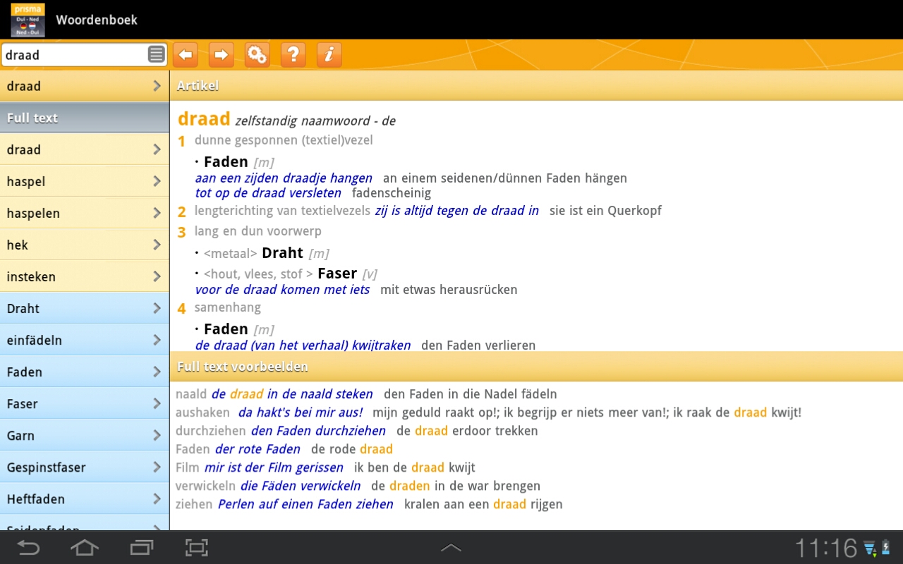 Dictionary Duits Nederlands Prisma:Amazon.com:Appstore for Android