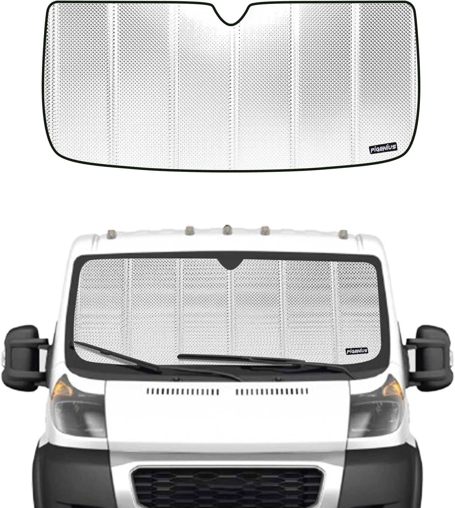 Amazon.com: Windshield Sun Shade Compatible with 2014-2024 Ram ...