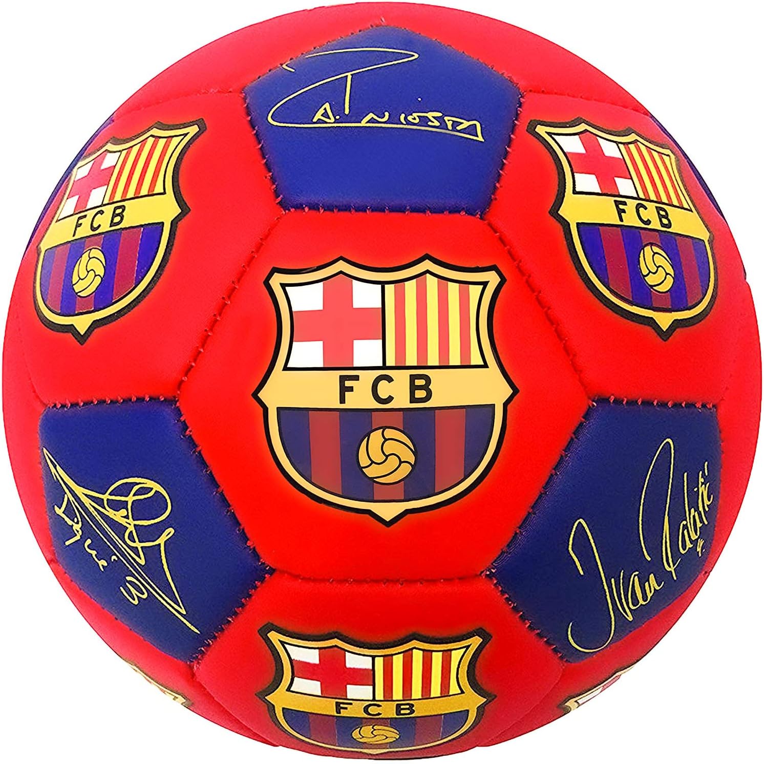 Barcelona Ball Size 2, Licensed Barcelona Soccer Ball with Players ...