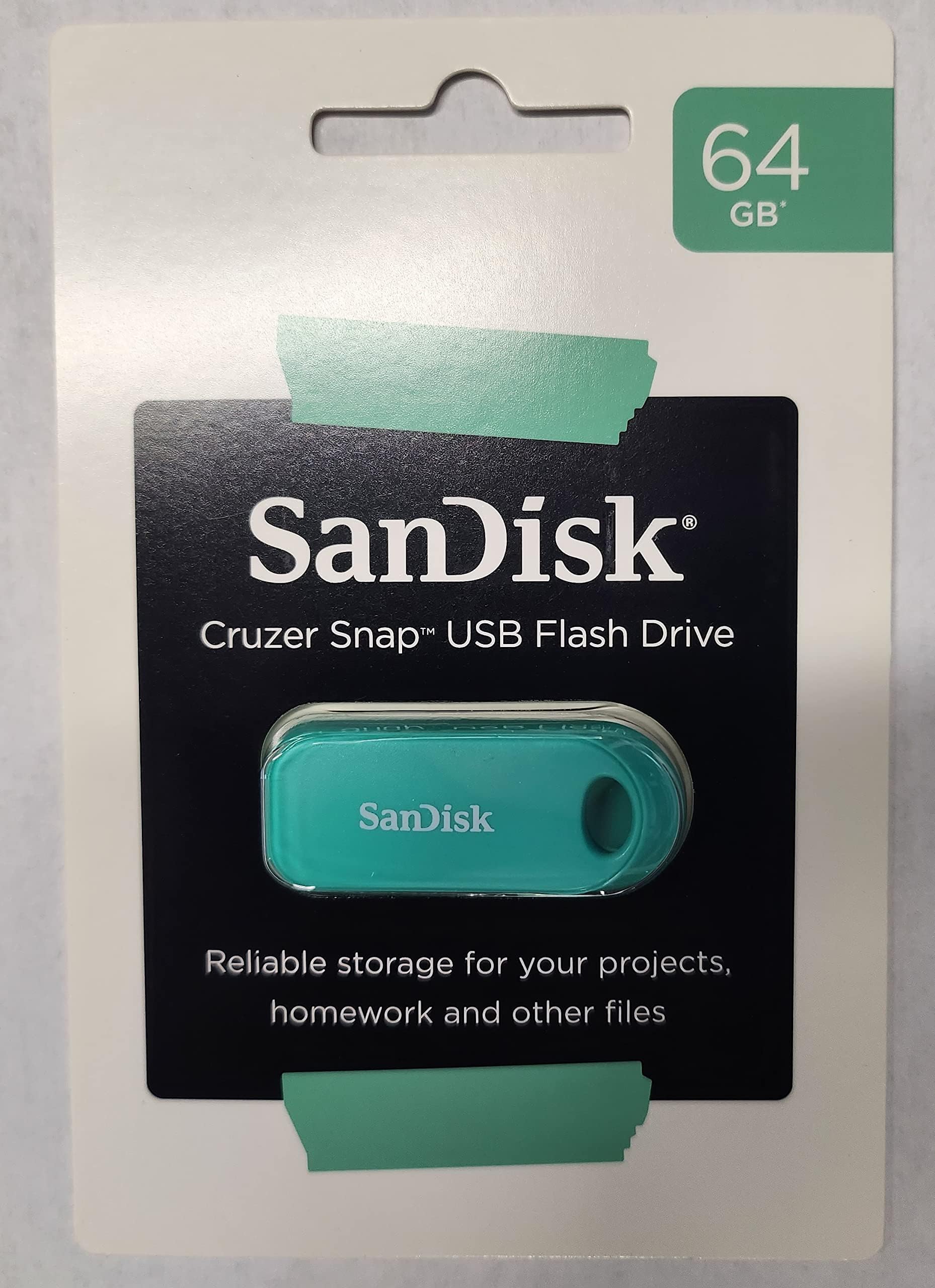Amazon.com: SanDisk Cruzer Snap USB Flash Drive, 64GB, Green, SDCZ62-064G-A4G : Electronics