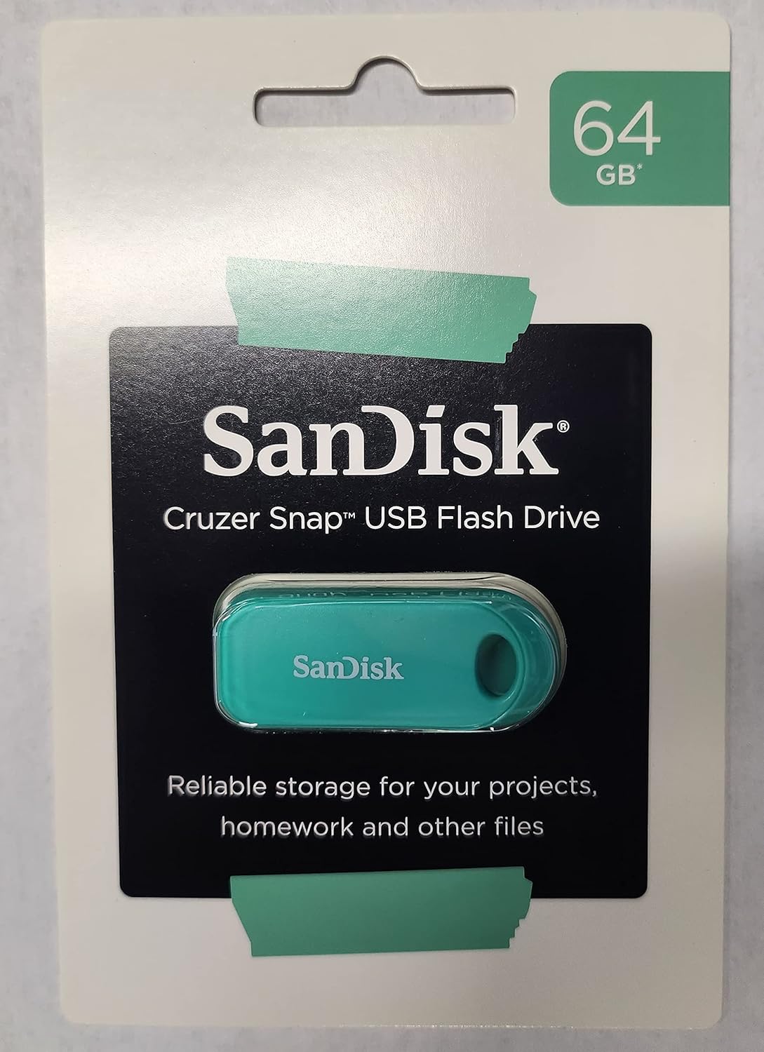 Amazon.com: SanDisk Cruzer Snap USB Flash Drive, 64GB, Green, SDCZ62 ...