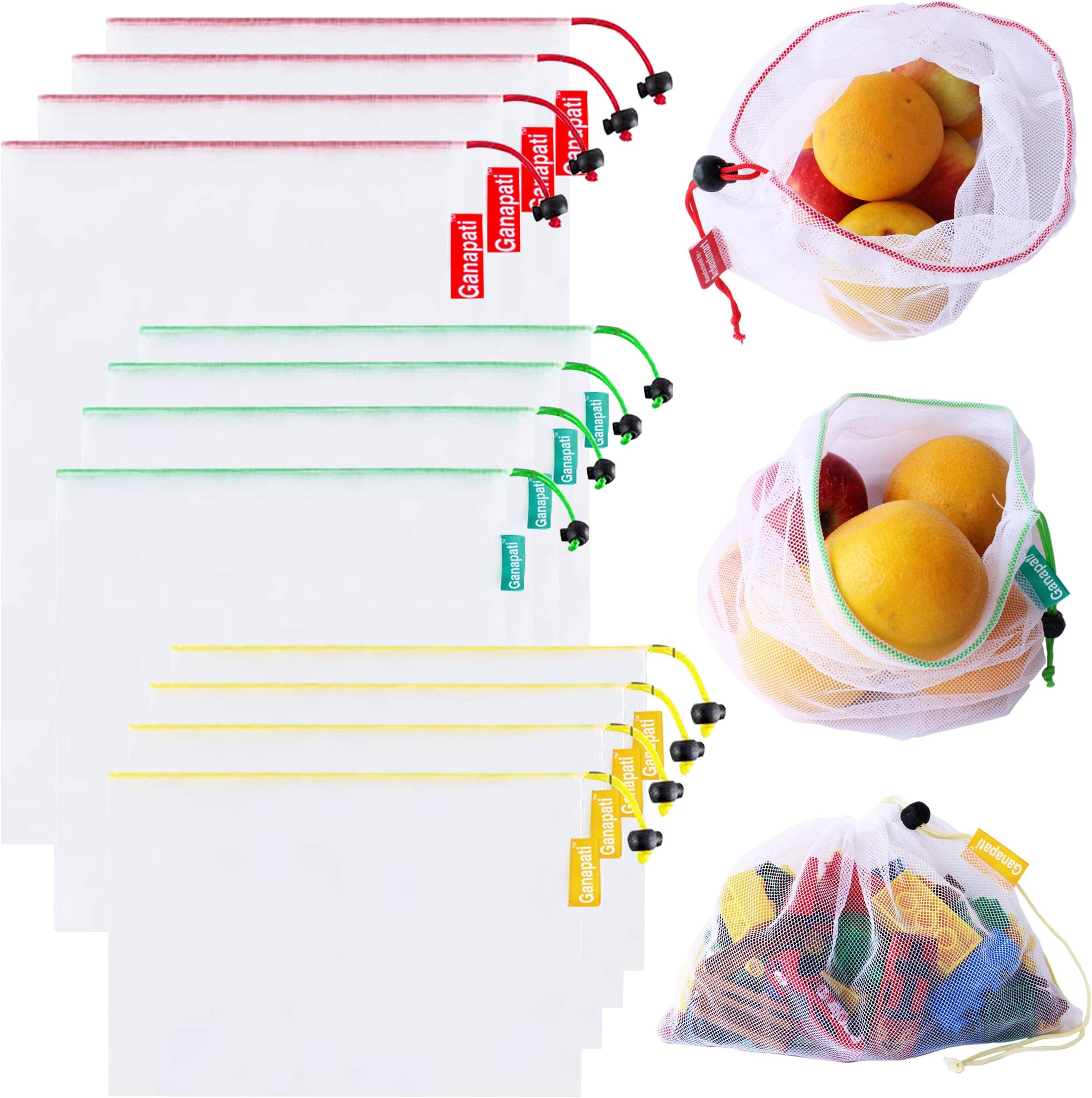 Buy Beddify Set Of 12 Reusable Fridge Storage Bags For Vegetables and ...