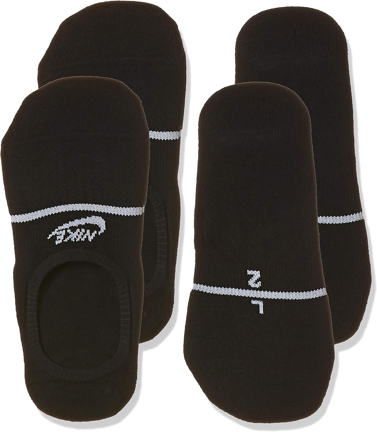 NIKE Sneaker Sox Essential No-Show Socks (2 Pairs) (Black/White, W 7.5-9 / M 6-7.5) : Amazon.sg ...