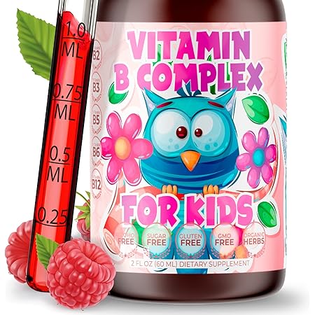 Amazon.com: Liquid B Complex for Kids - Kids B Complex B2, B6, B12 & B5 ...
