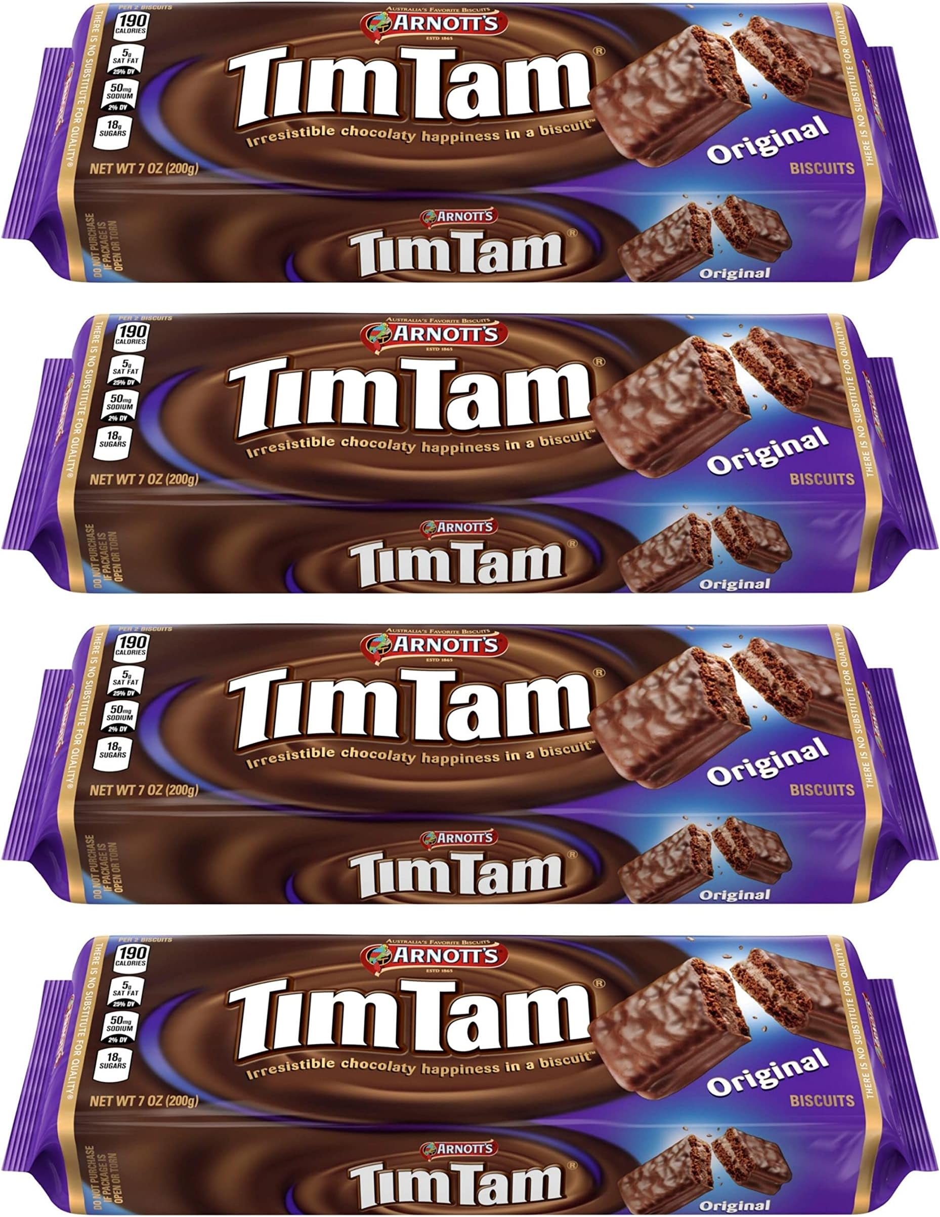 Amazon.com: Arnott's Tim Tams (Original) 7 Oz- Pack of 4 : Grocery ...