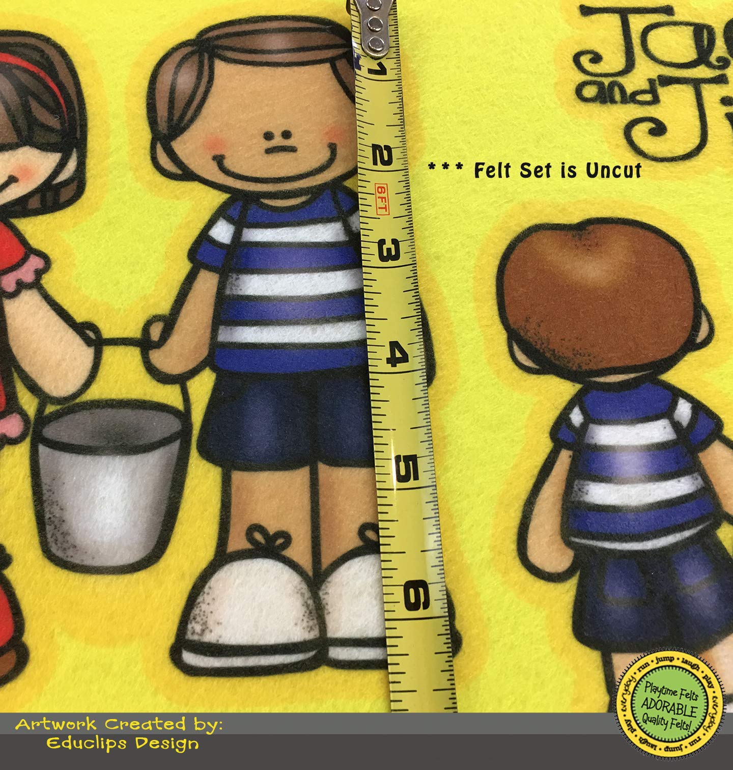 Jack and Jill Nursery Rhyme Felt Figures | 8 Adorable Felt Board Pieces ...