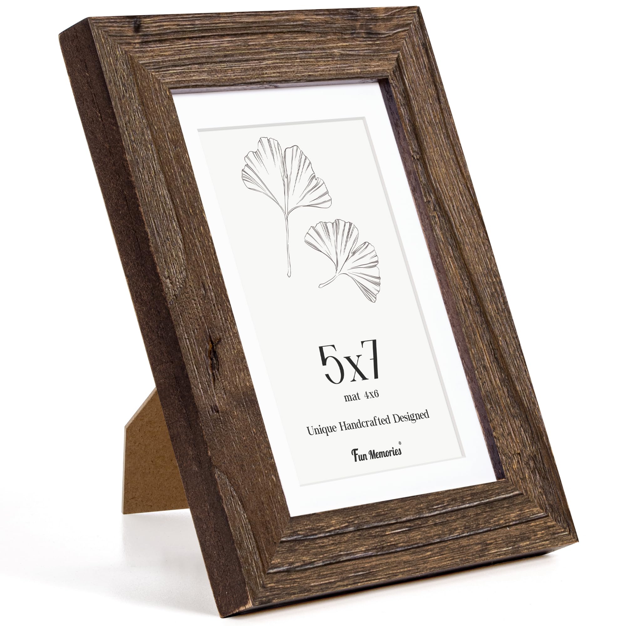 Amazon.com - 5x7 Wood Picture Frame, 5x7 Photo Frame-Real Tempered ...