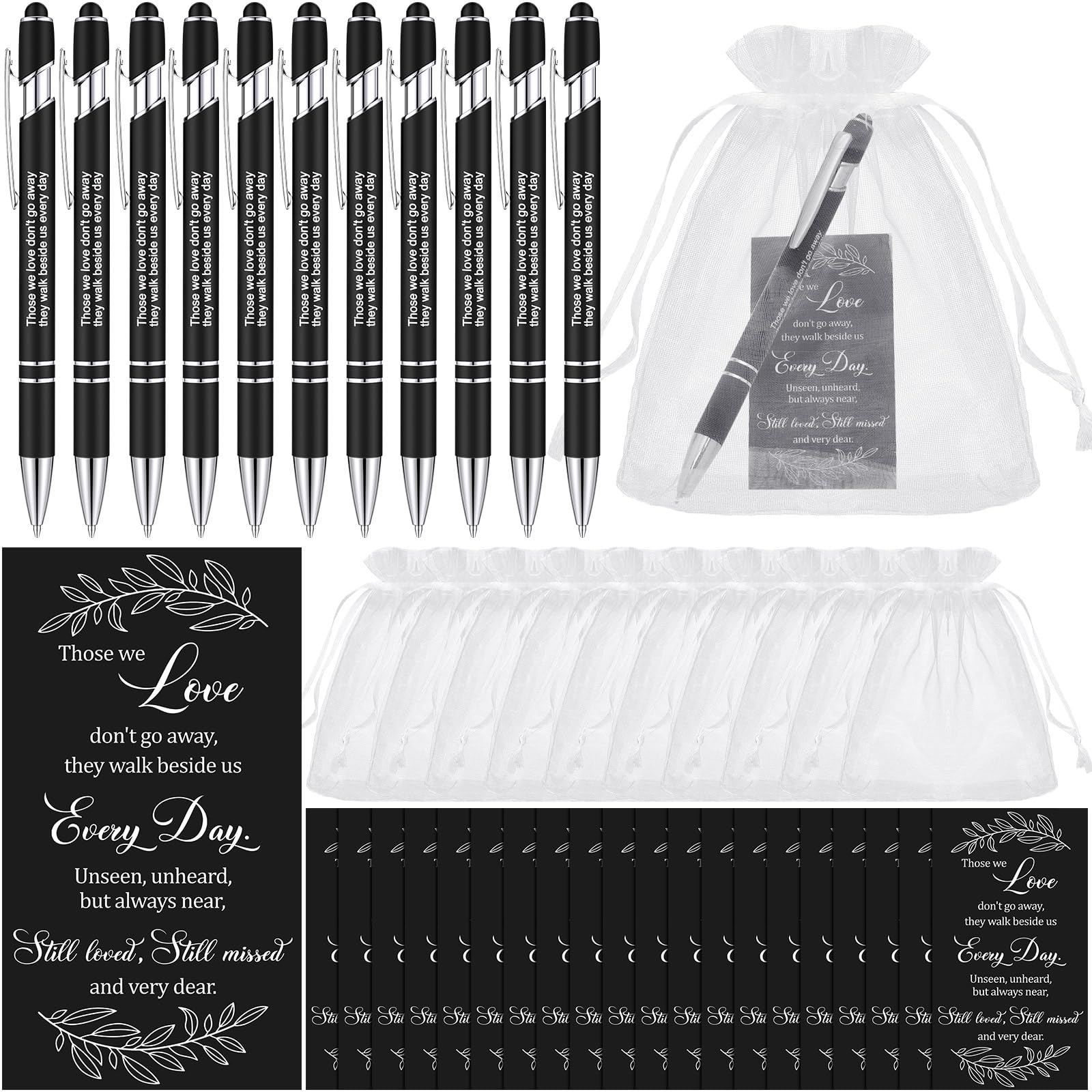 Amazon.com: Yeaqee 150 Pcs Funeral Favor Thank You Set Funeral Favor ...