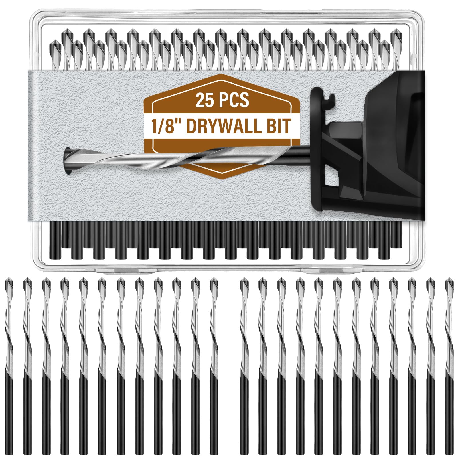 Amazon.com: Tondiamo 25 Pcs 1/8 Inch Drywall Guide Tip Bit Drywall ...