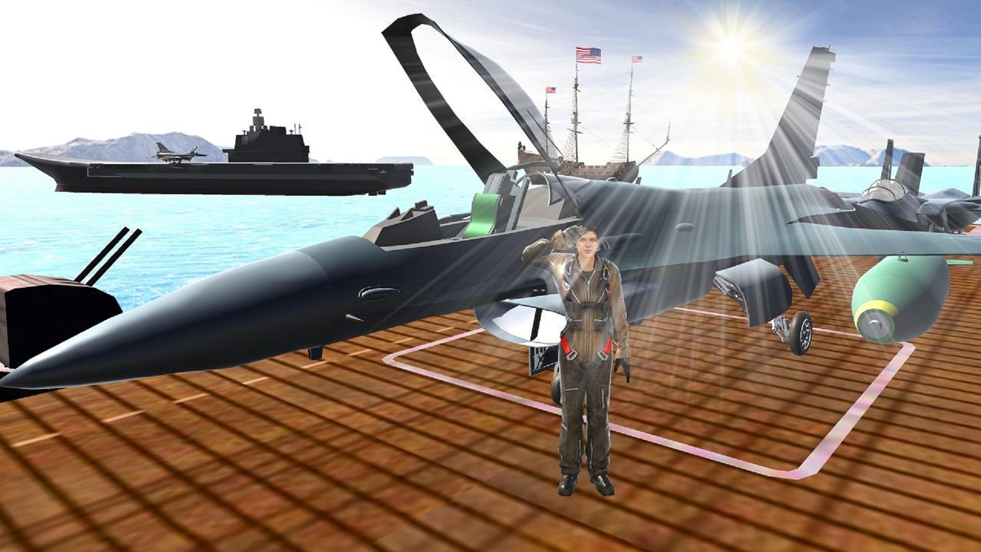 Real Naval Flying Jet War 3D - App on Amazon Appstore