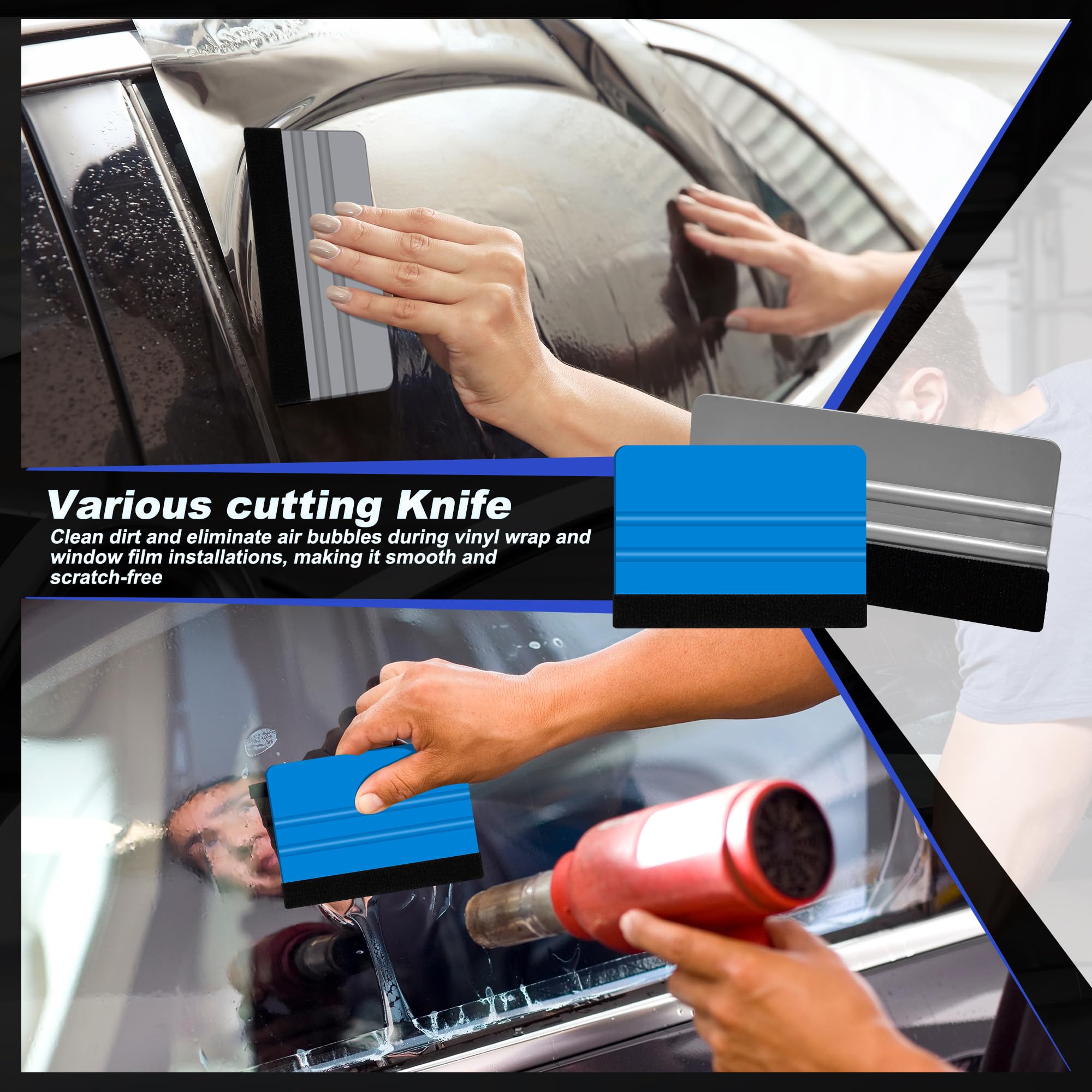 Snapklik.com : 30 Pcs Car Window Tint Tools Kit - Professional Vinyl ...