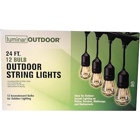 Amazon.com: Outdoor String Lights by Luminar : Tools & Home Improvement