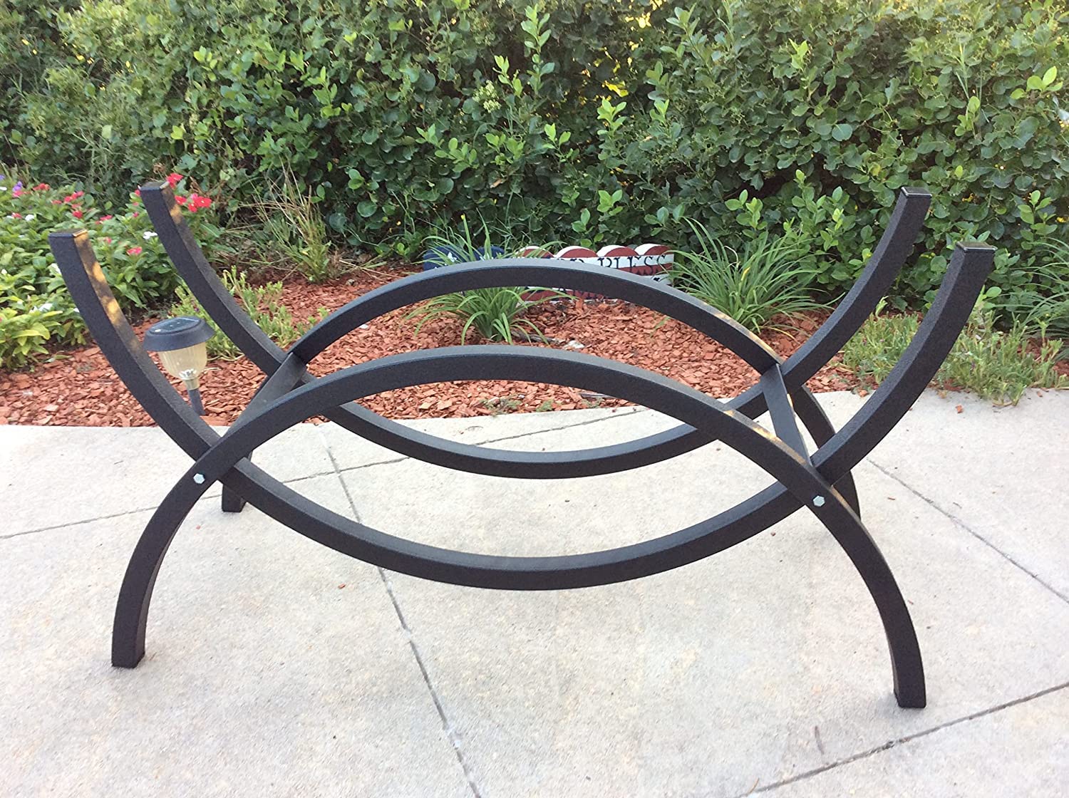 Snapklik.com : Woodhaven 3 Foot Crescent Firewood Rack Heavy Duty ...