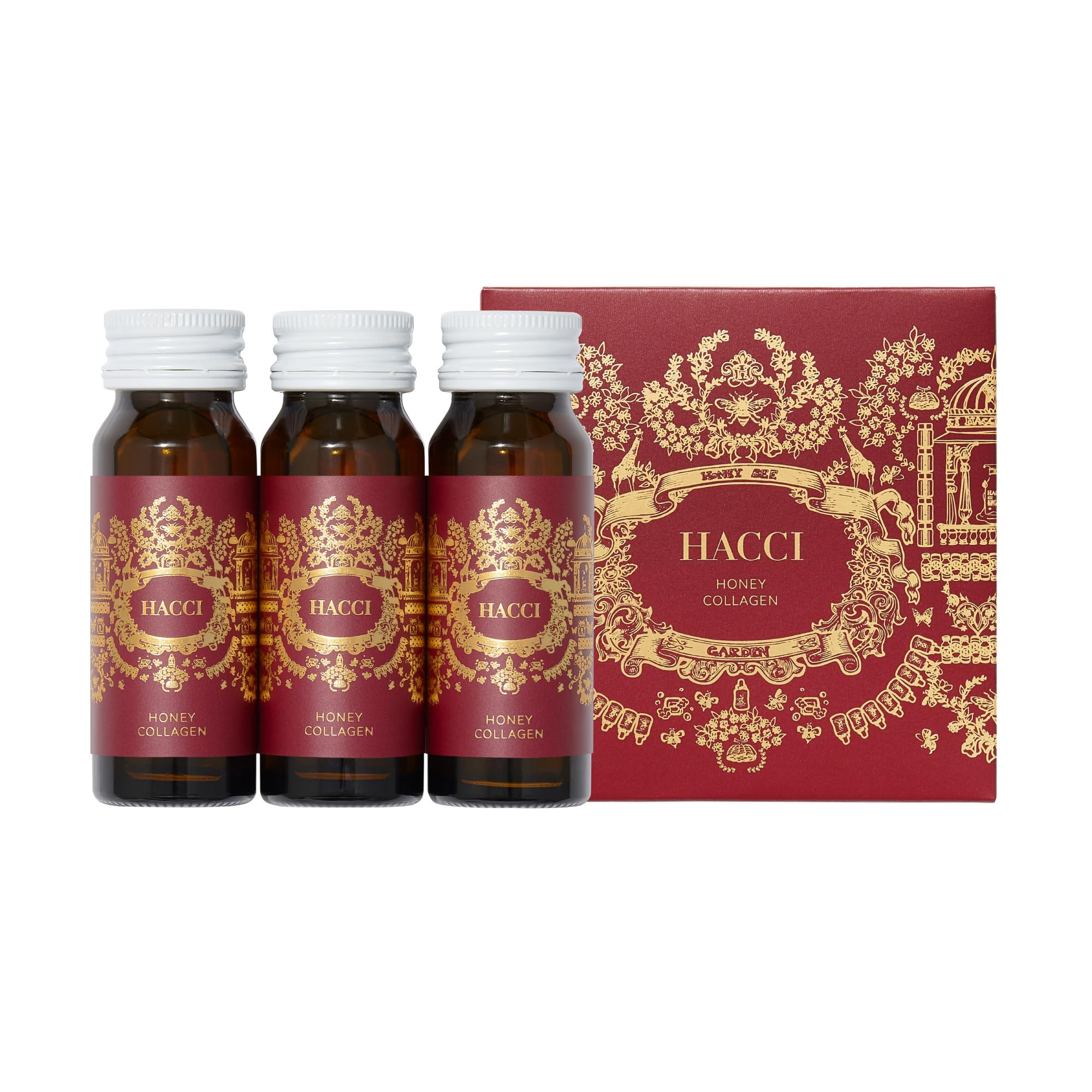 Amazon | HACCI(ハッチ) ハニーコラーゲン 3本セット (ホリデー限定パッケージ) 30mL×3本 | HACCI | コラーゲン