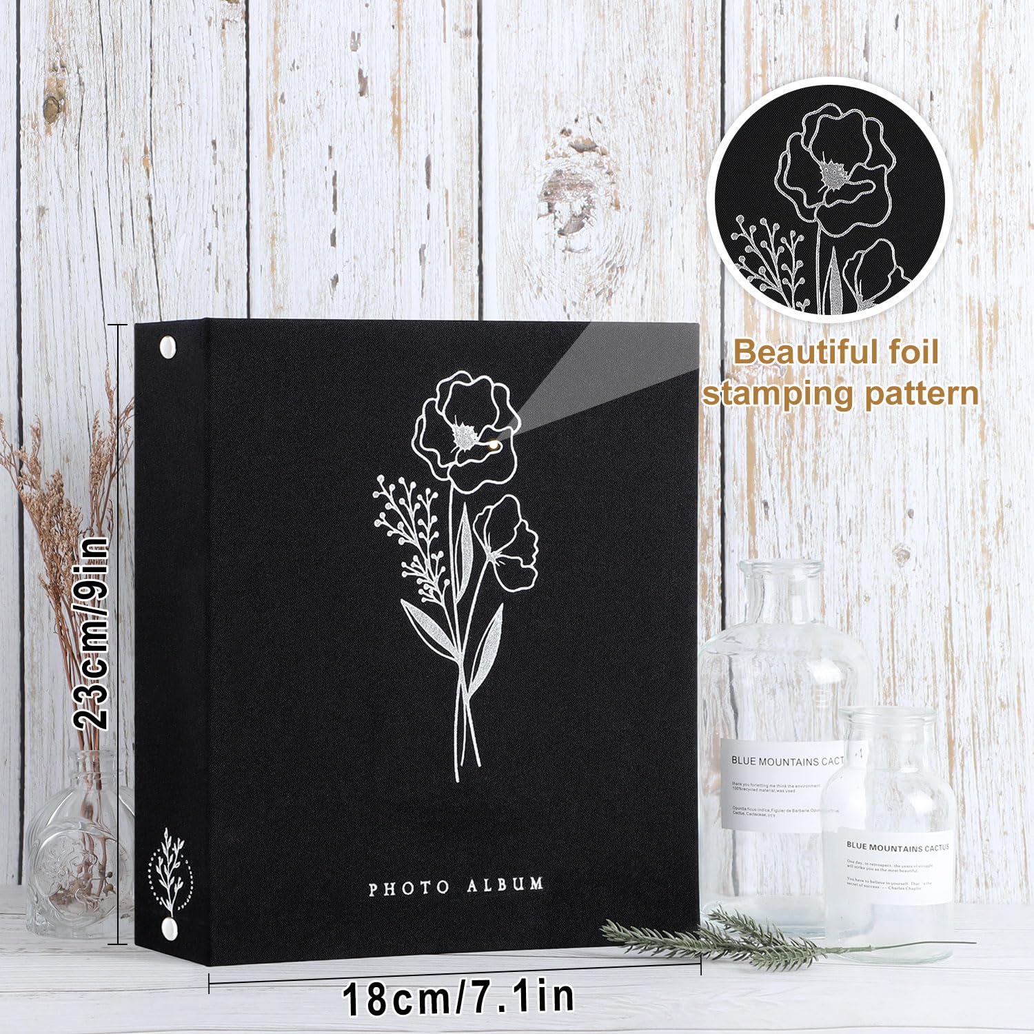 Snapklik.com : Lanpn Photo Album Scrapbook 6x8, Linen Hard Cover ...