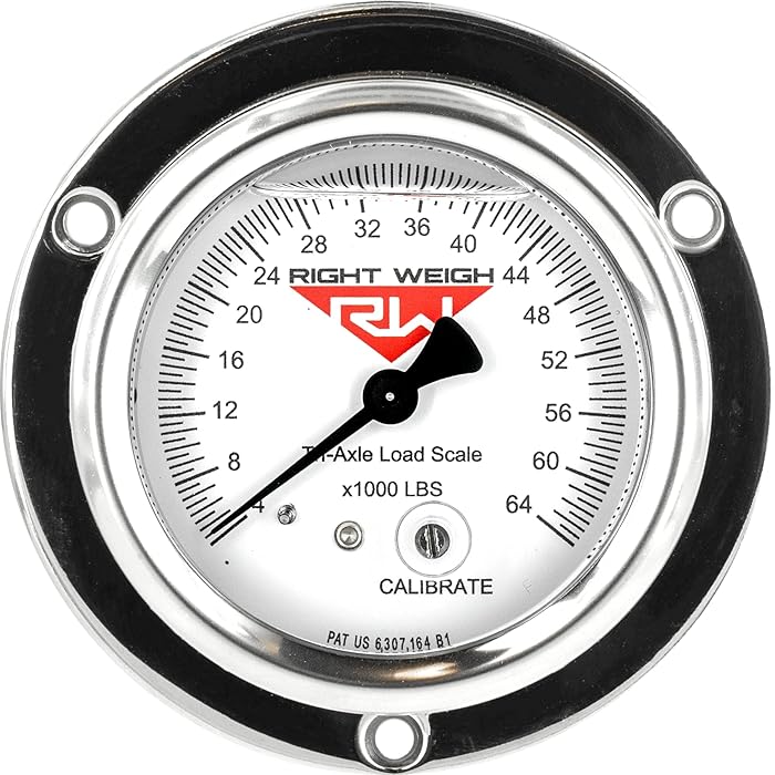 Buy 250-64-FF Tri-Axle Liquid-Filled Exterior Analog Axle Load Scale ...