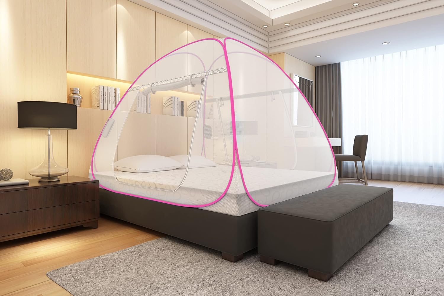KOLAR Supreme On Mosquito Net For Queen Bed With Pocket For Mobile ...
