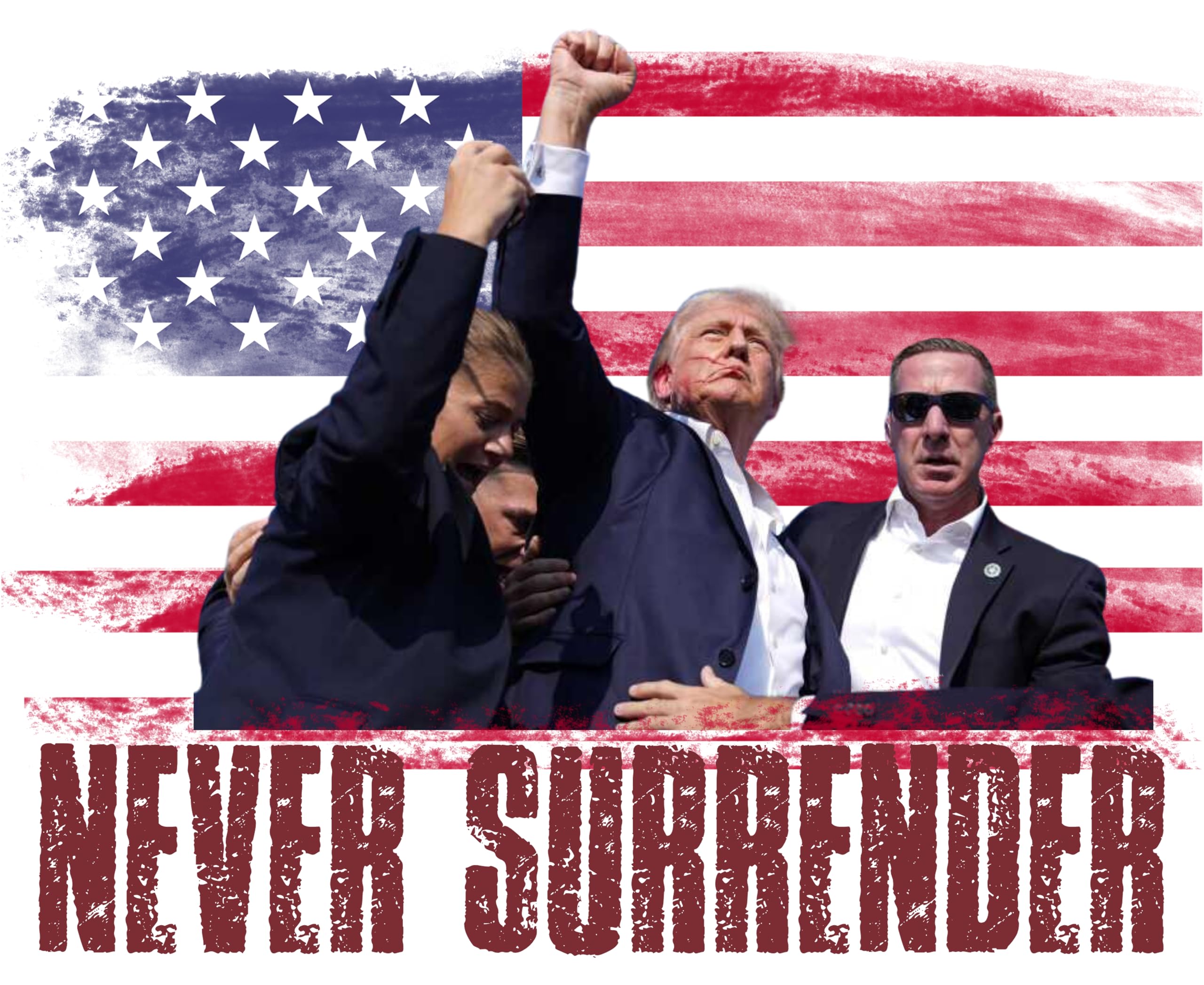 Never Give Up Yard Sign By Humanismart