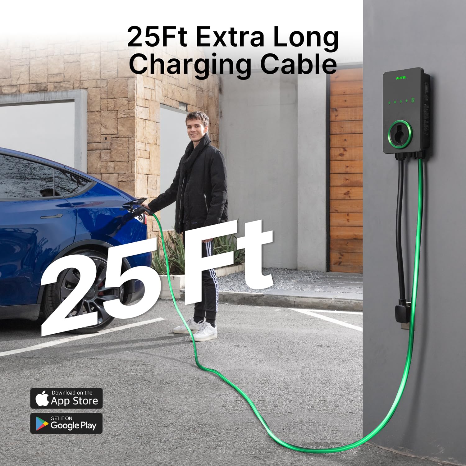 Snapklik.com : Autel Home Smart AI Level 2 EV Charger Up To 40Amp, 240V ...