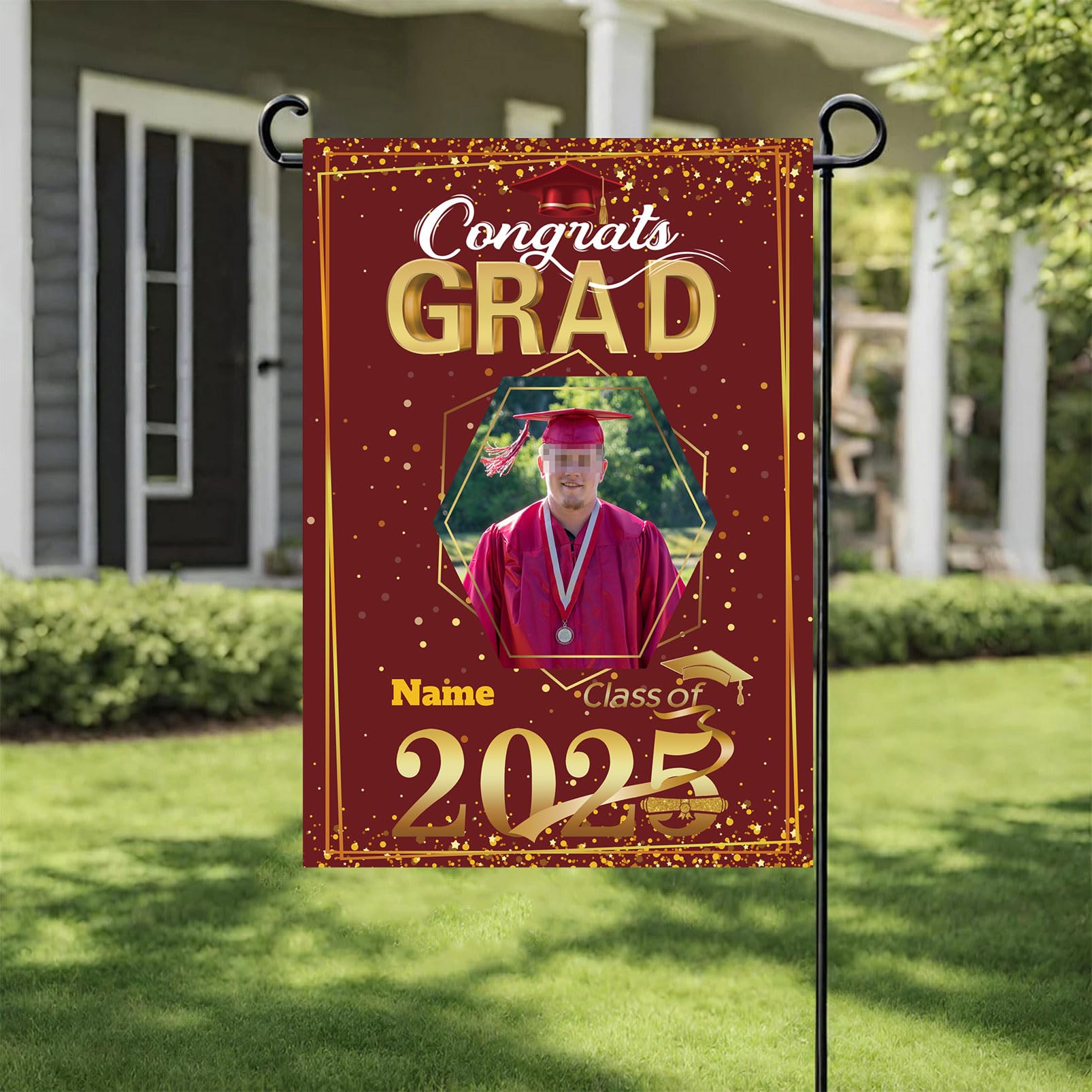 Amazon.com : Dicodes Personalized Graduation Garden Flag 2025 ...