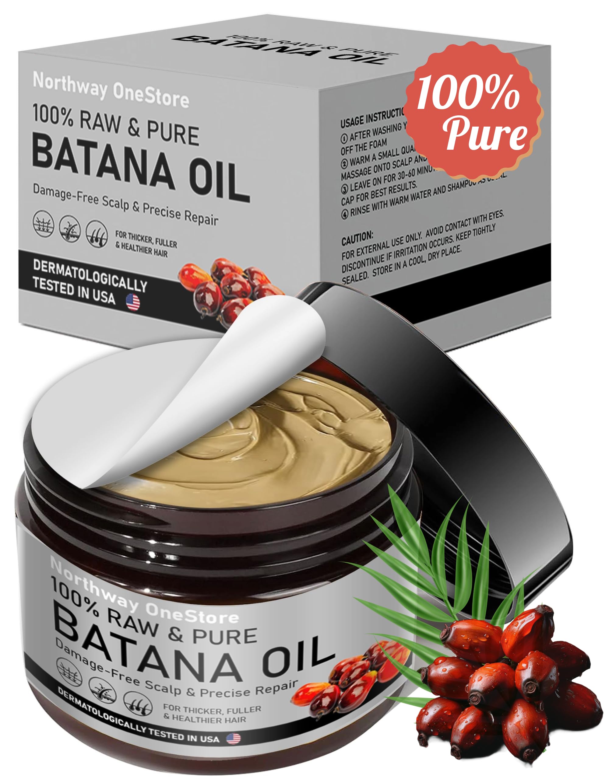 Amazon.com: Botana Oil Hair Growth Batana Oil for Hair Growth Dr Sebi ...