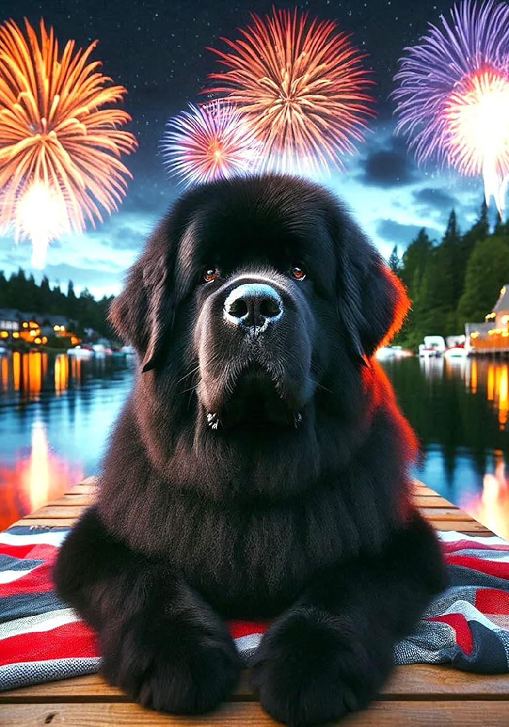 Amazon.com : Newfoundland - Best of Breed DCR Celebrate America! Garden ...