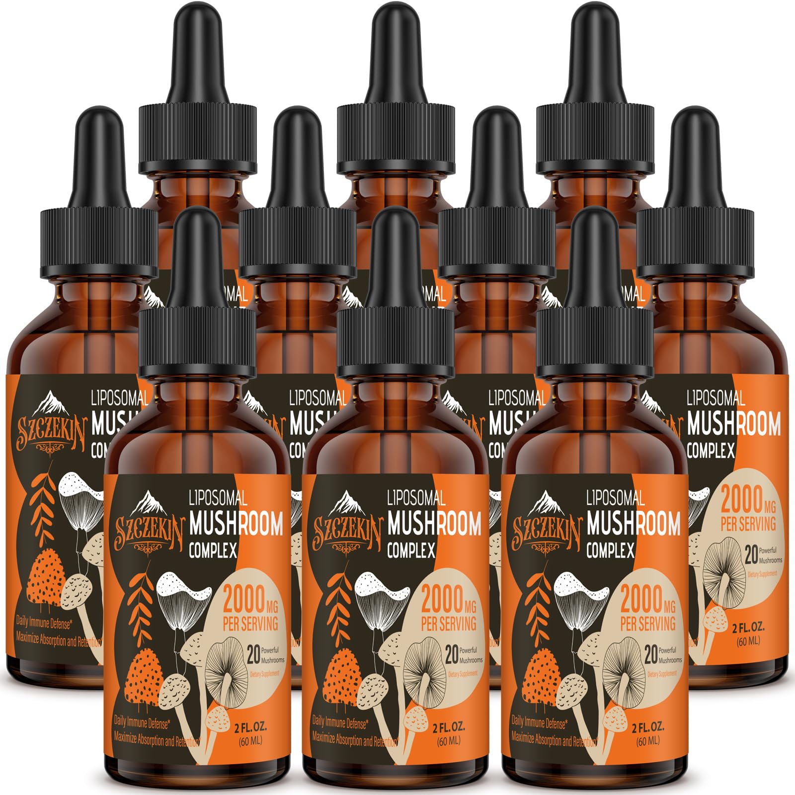Snapklik.com : Liposomal Mushroom Complex Drops 2000 MG - 20 Organic Mushroom Extracts ...