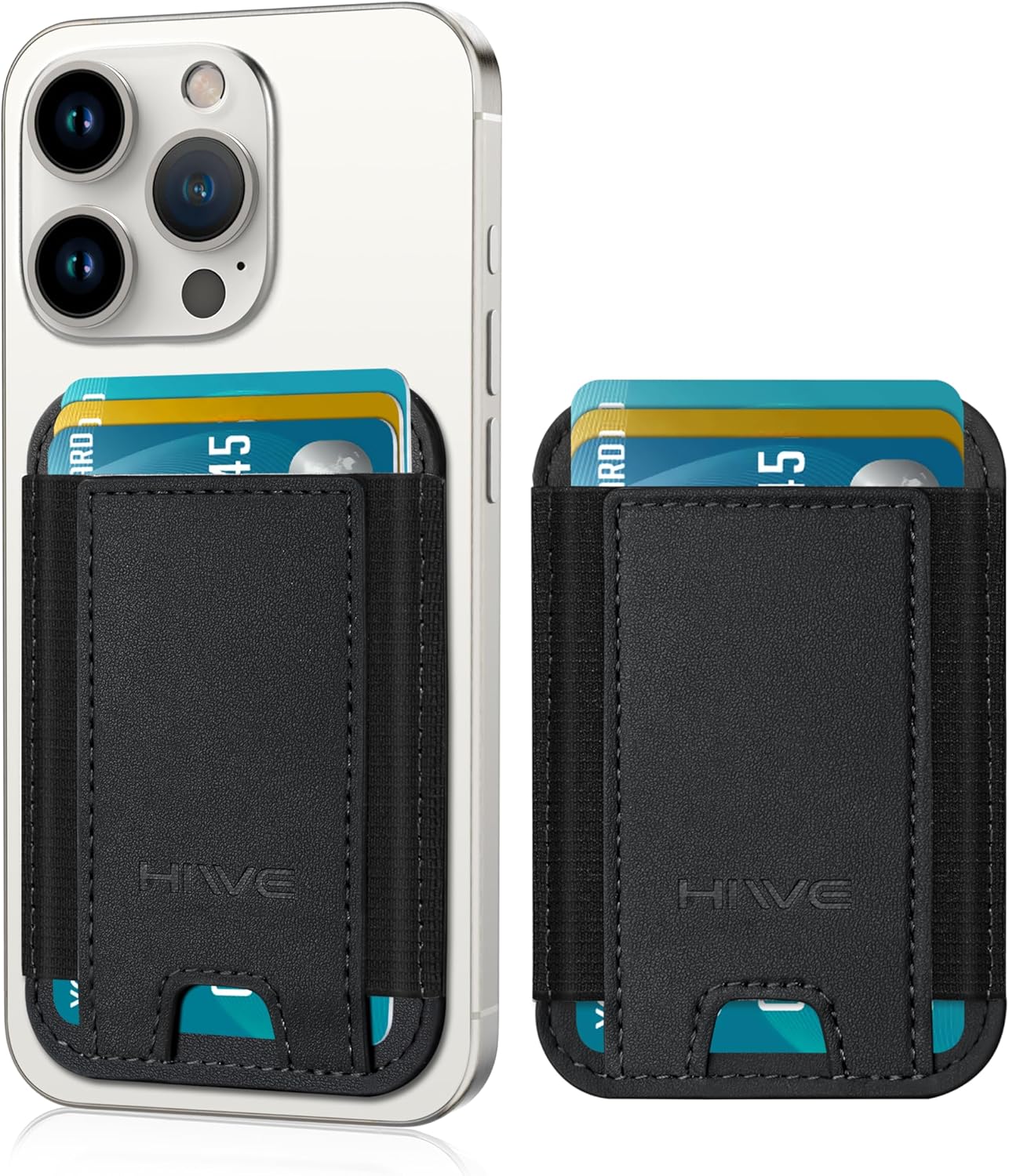 Amazon.com: Card Holder for Phone Case, Leather Phone Wallet Stick On ...