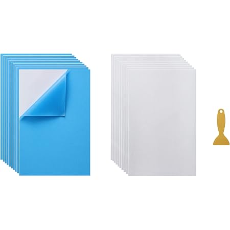 Amazon.com : Rhinestone Template Material Sticky Flock Adhesive Stencil ...