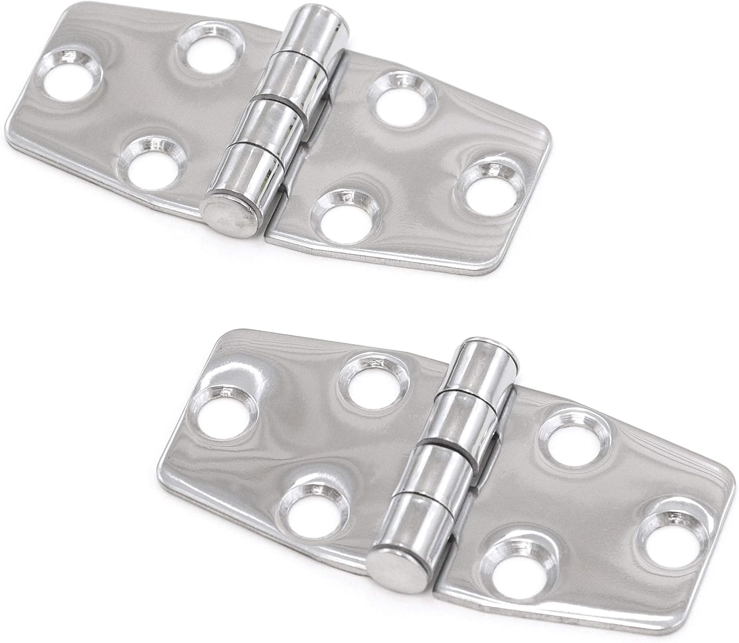Amazon.com: Red Hound Auto Boat RV Door Hinges Polished Stainless Steel ...