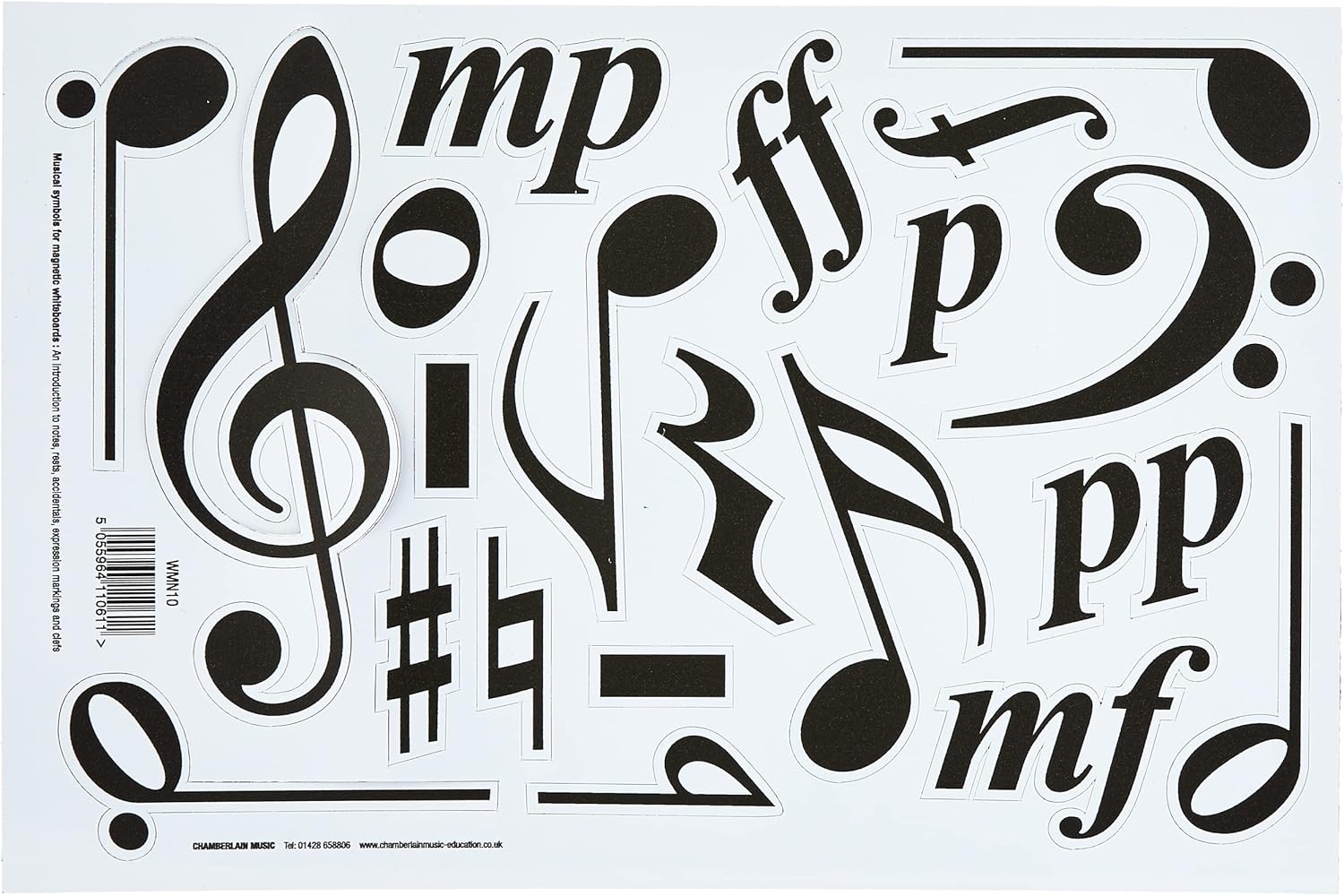 Chamberlain Music WMN10 Magnetic Music Symbol for Whiteboard : Amazon ...