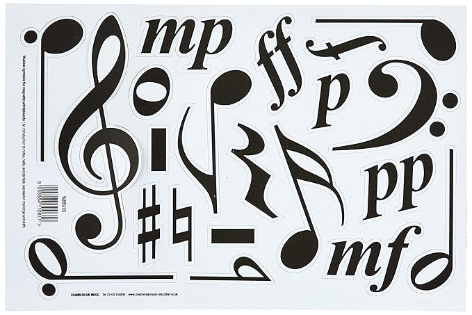 Chamberlain Music, Magnetic Music Symbols for Whiteboards: Notes, rests ...