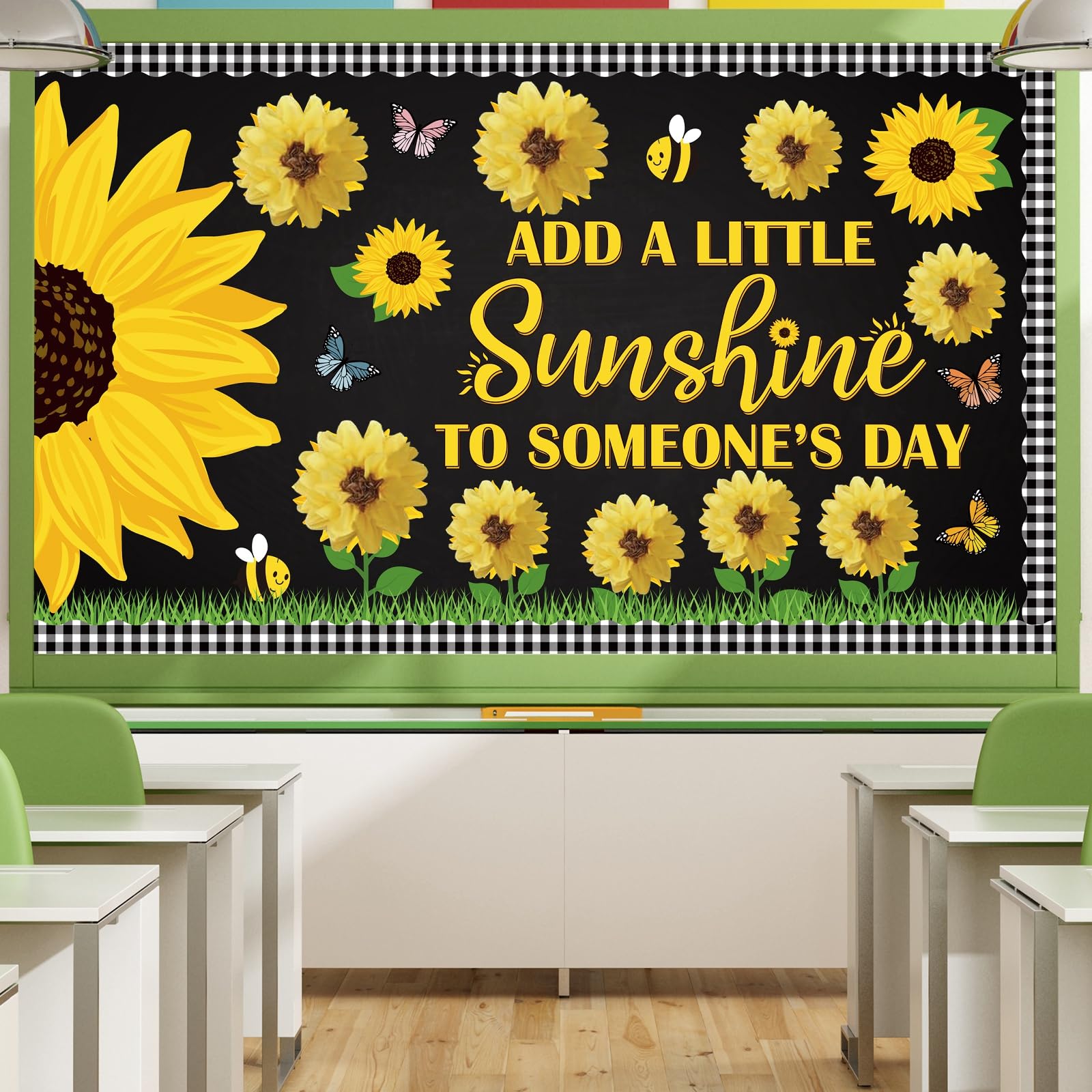Snapklik.com : Pasimy Spring Bulletin Board Decorations 3D Sunflower ...