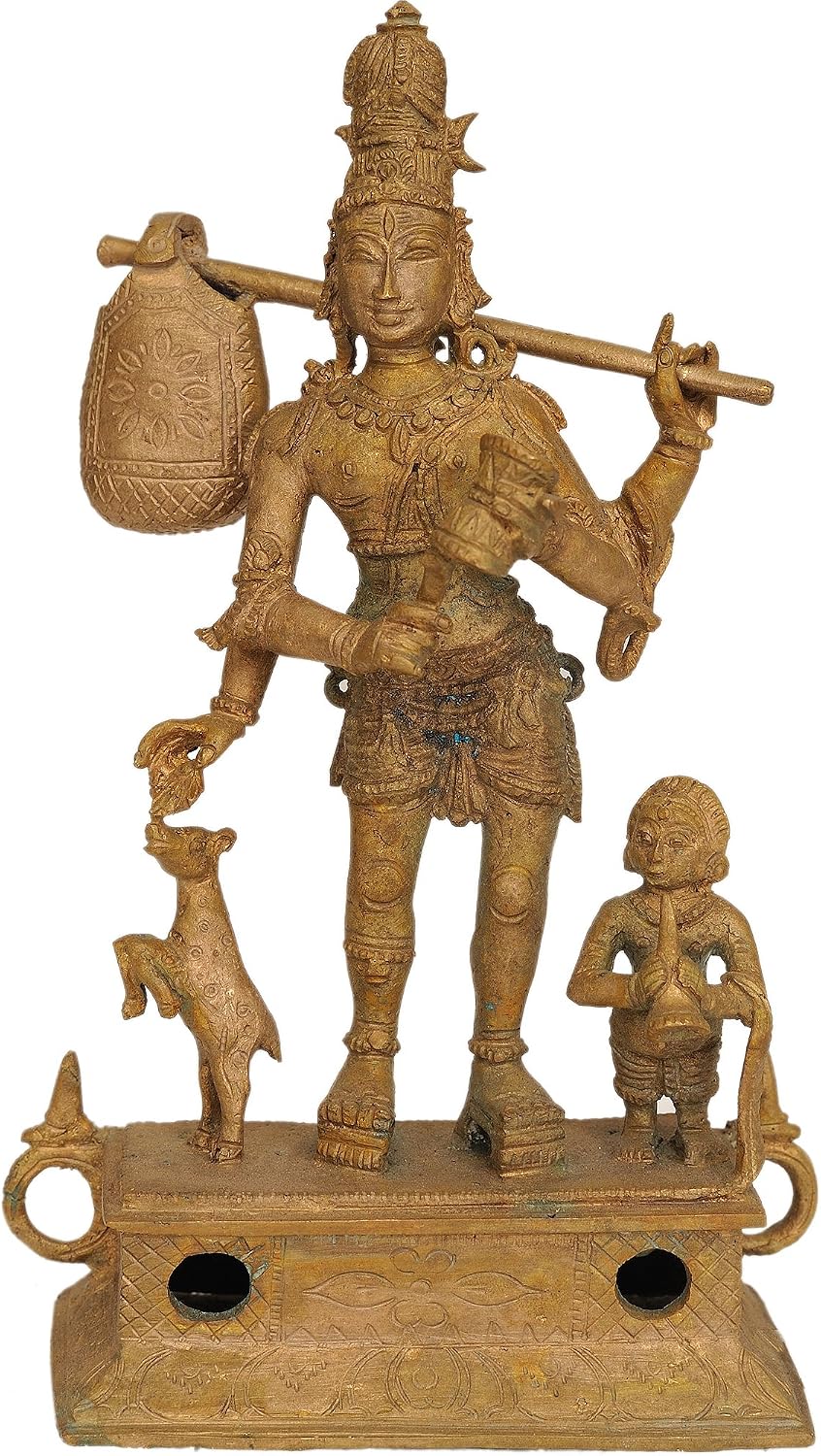 Amazon.com: Lord Shiva as Bhairava - Bronze Statue from Swamimalai ...
