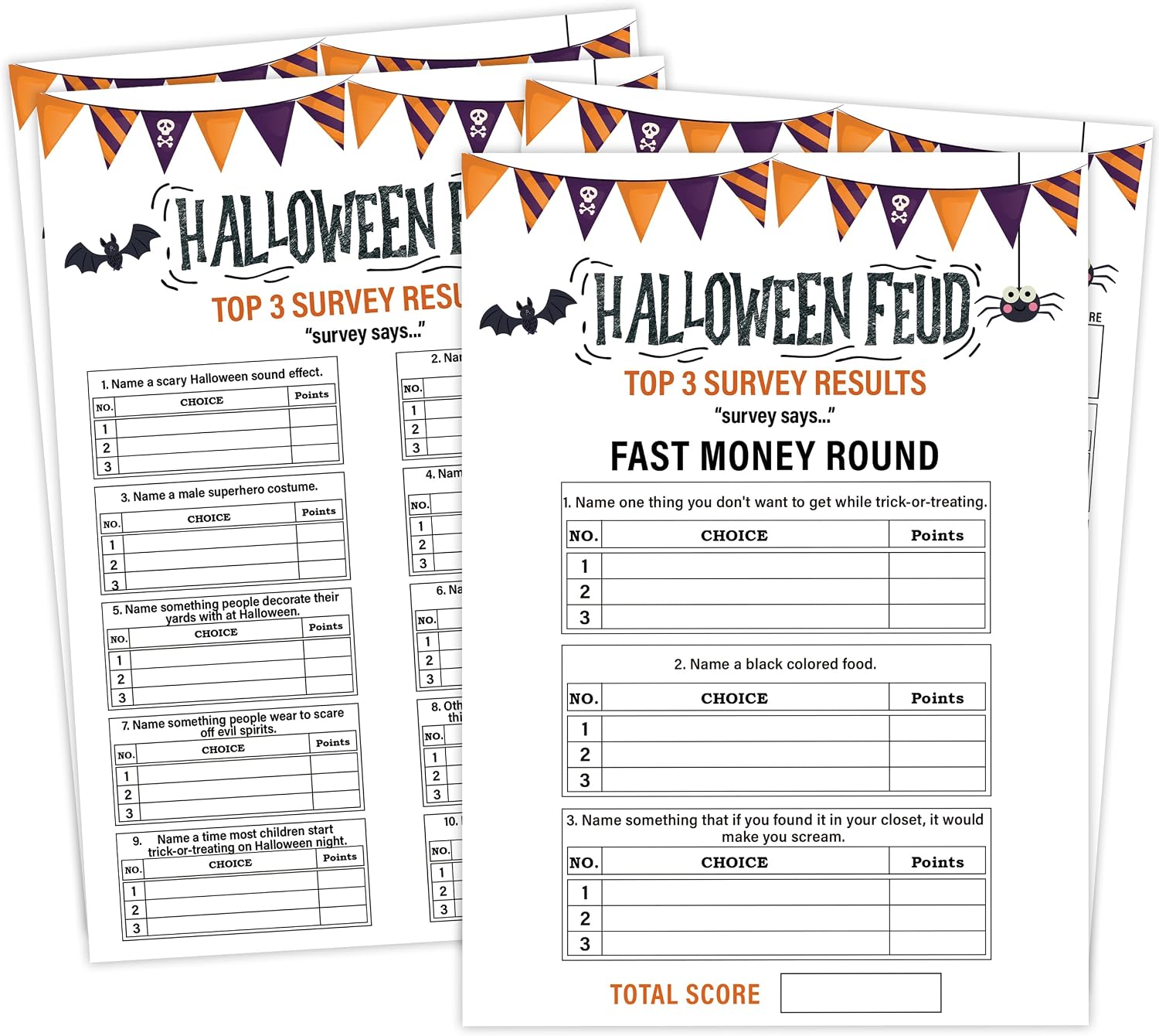 Amazon.com: Halloween Friendly Feud Game - The Hilarious Party Game of ...