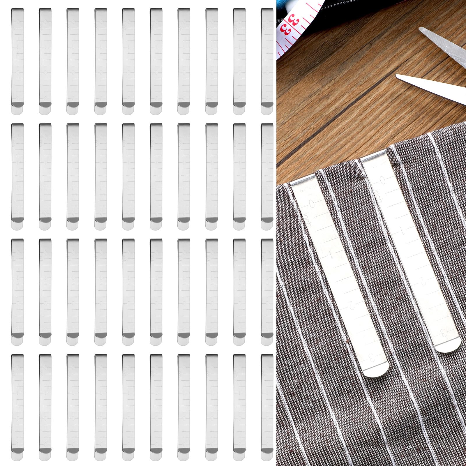 Amazon.com: 40 Pcs Sewing Clips Set, Stainless Steel Hemming Clips ...