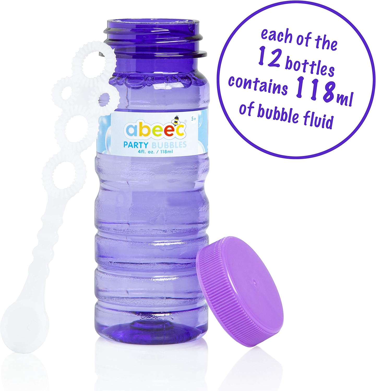 abeec 12 Pack Bubbles Solution – Pack of 12 Party Bubbles with Wands ...