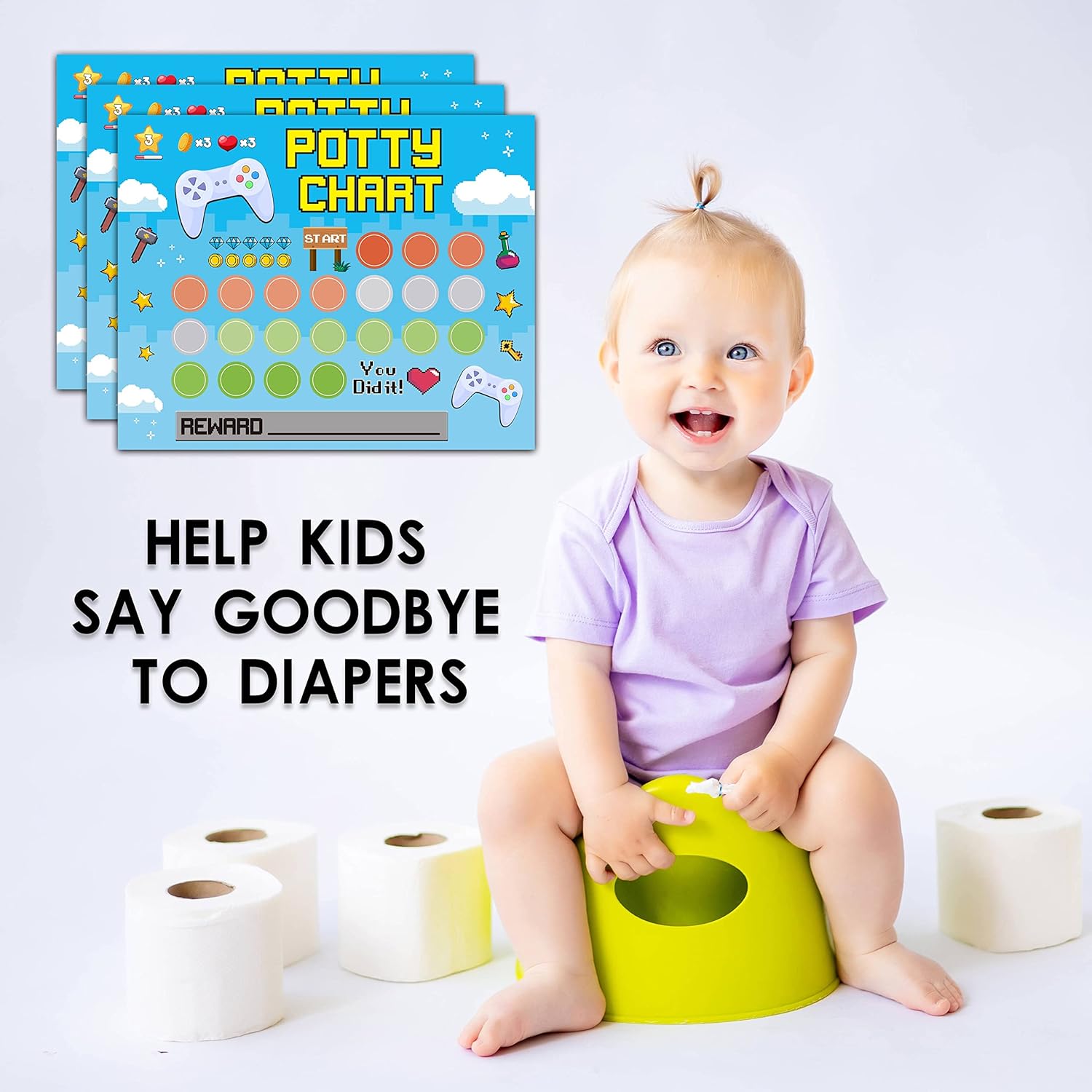 Potty Training Sticker Chart, Game Potty Training Barbados | Ubuy