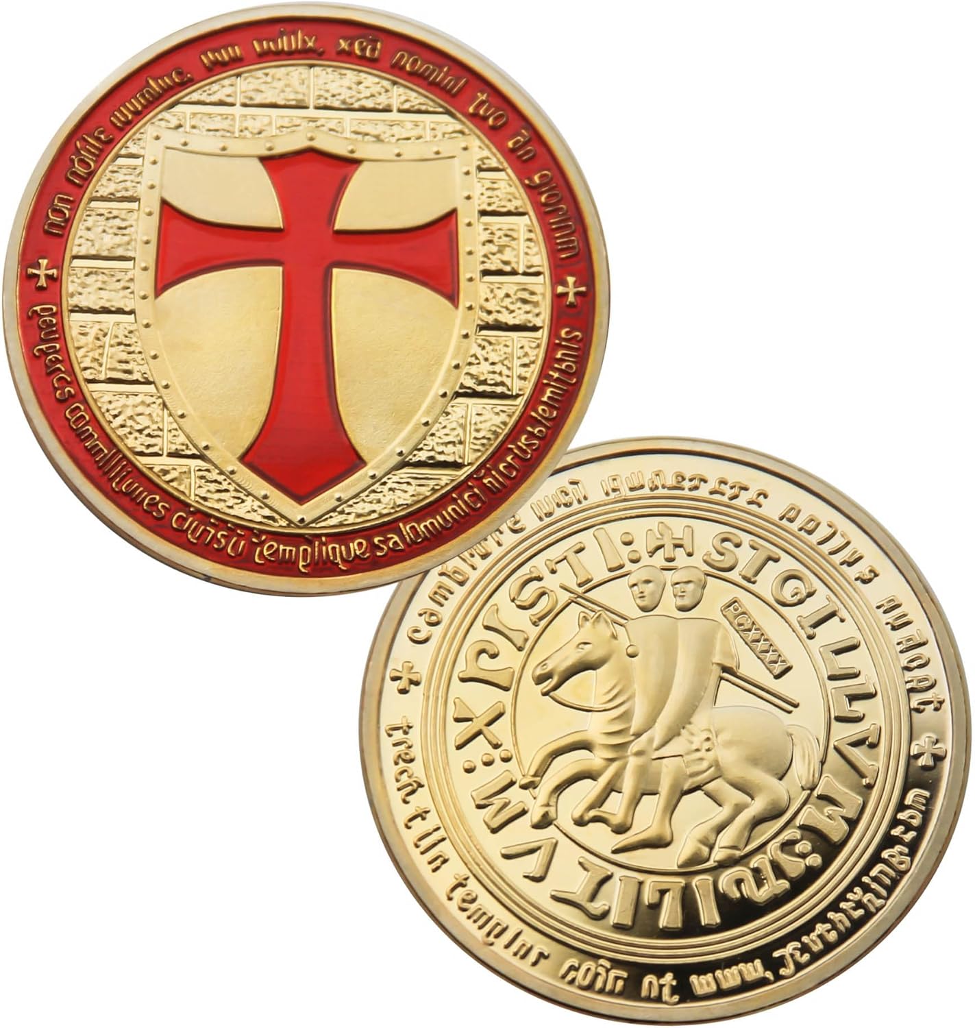 Amazon.com: ARNUDOM Armor of God Challenge Coin Knight Shield ...